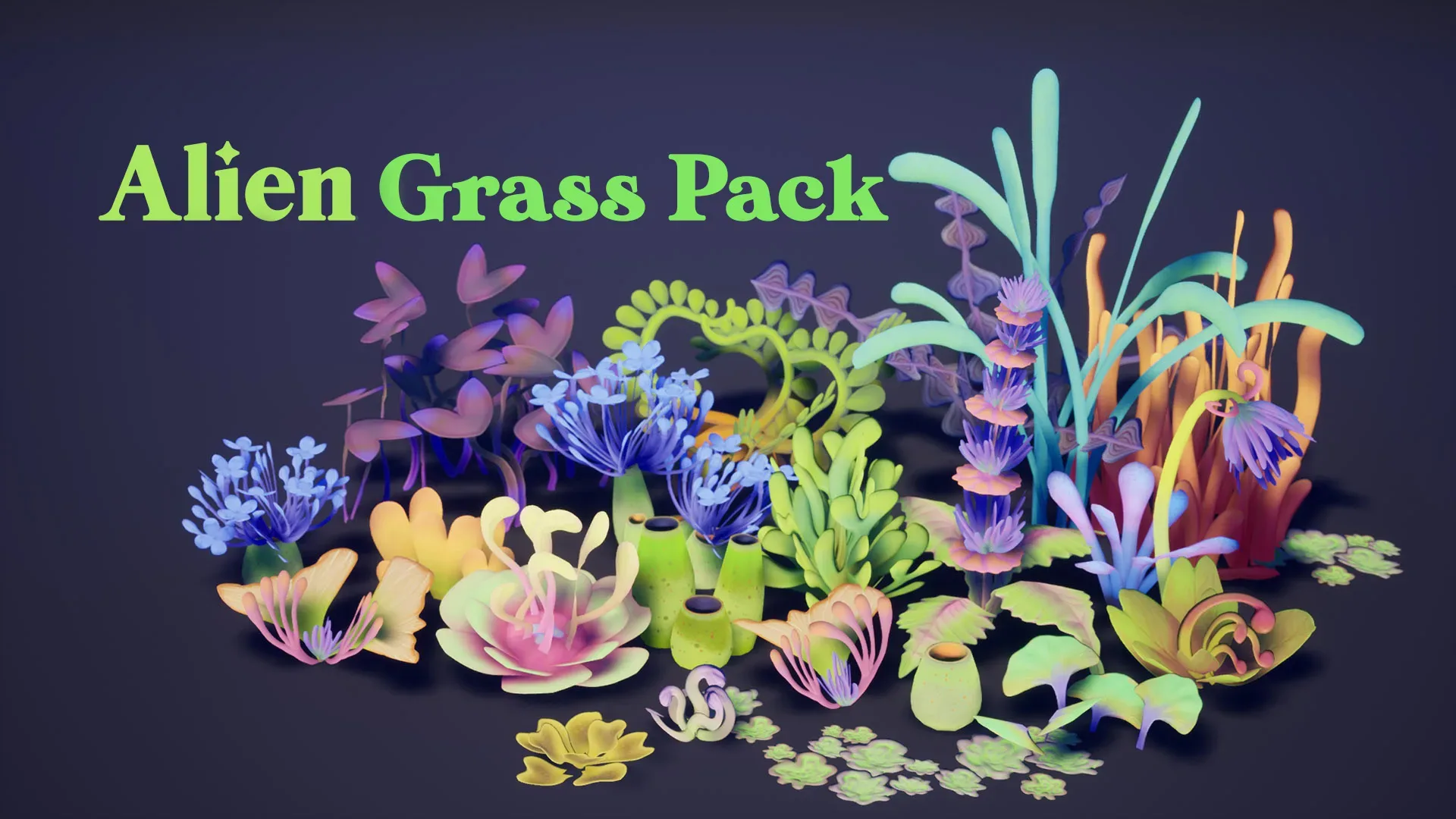 Alien Grass Pack - FlippedNormals