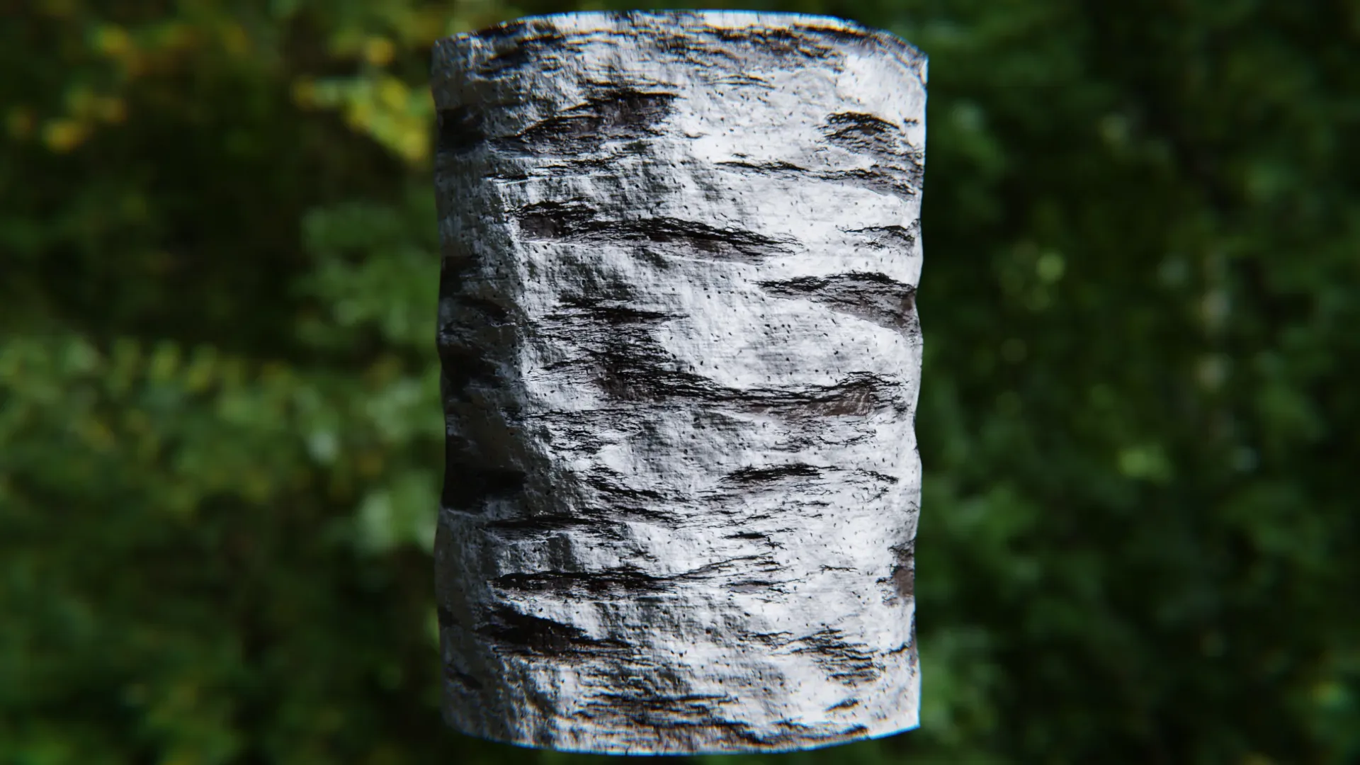 Procedural White Birch Tree Bark - FlippedNormals