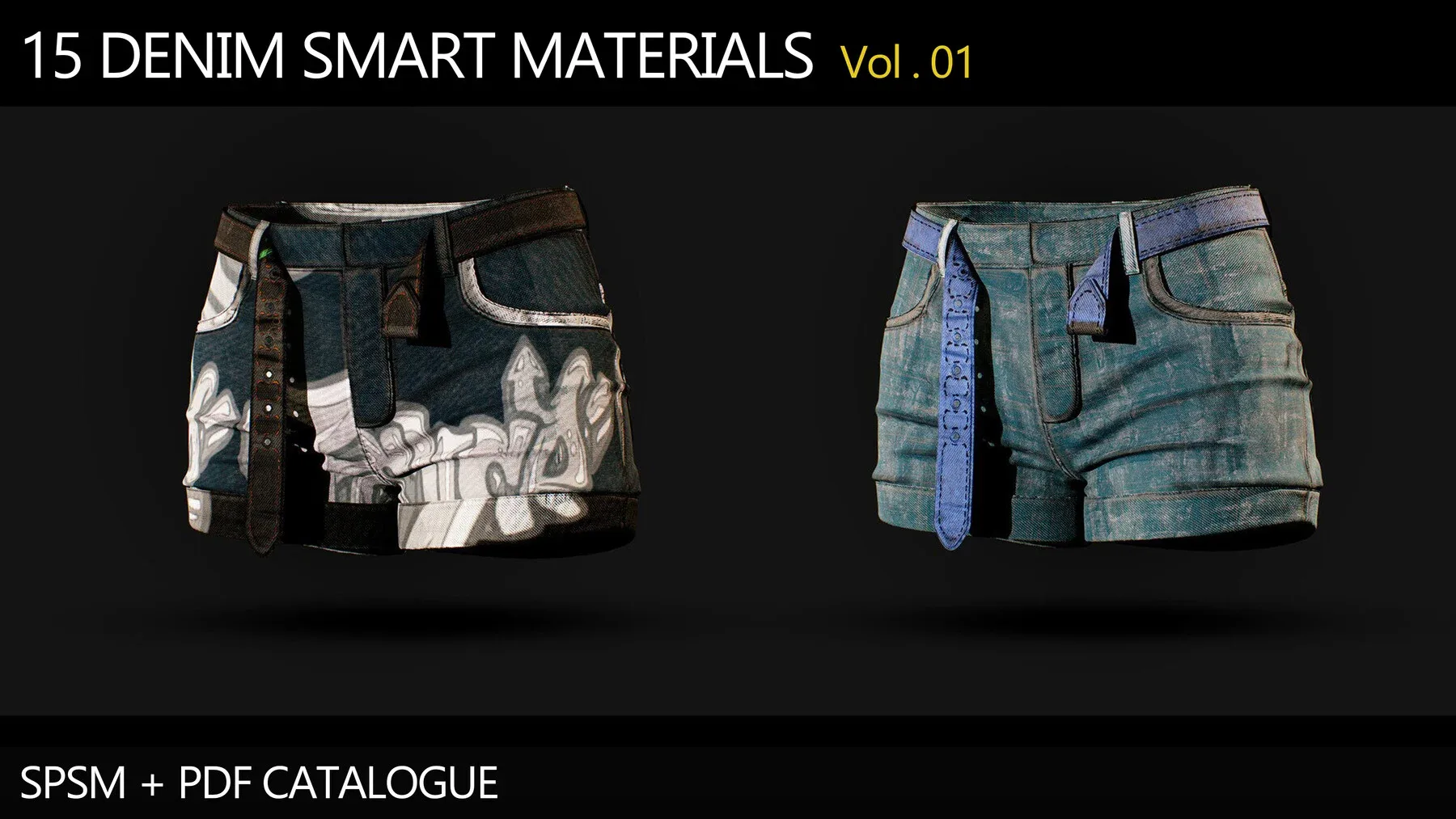 15 Denim Smart Materials (Vol.1) - FlippedNormals