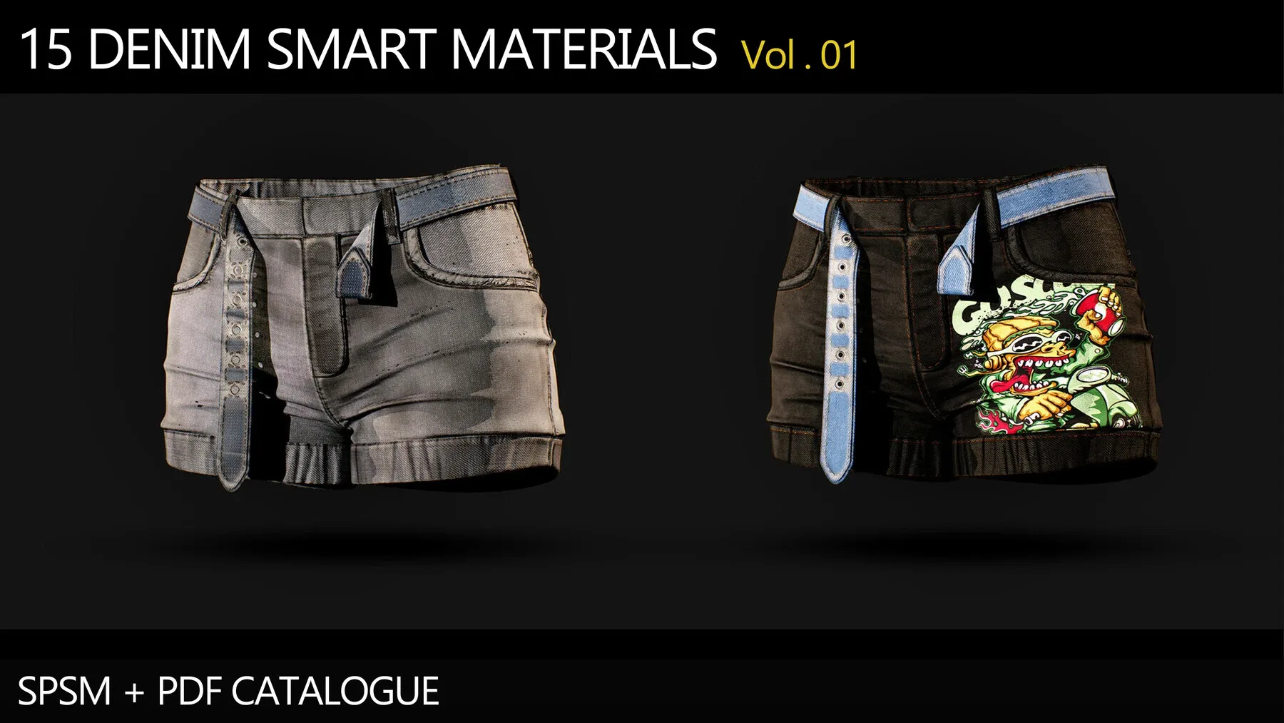 15 Denim Smart Materials (Vol.1) - FlippedNormals