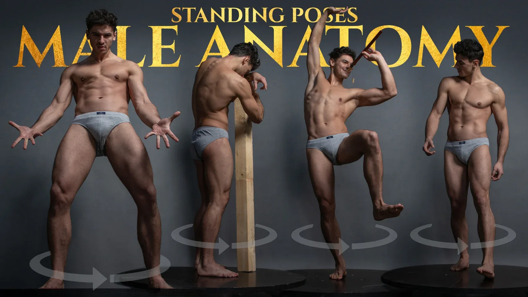 Male Anatomy (Standing Turnaround - FlippedNormals