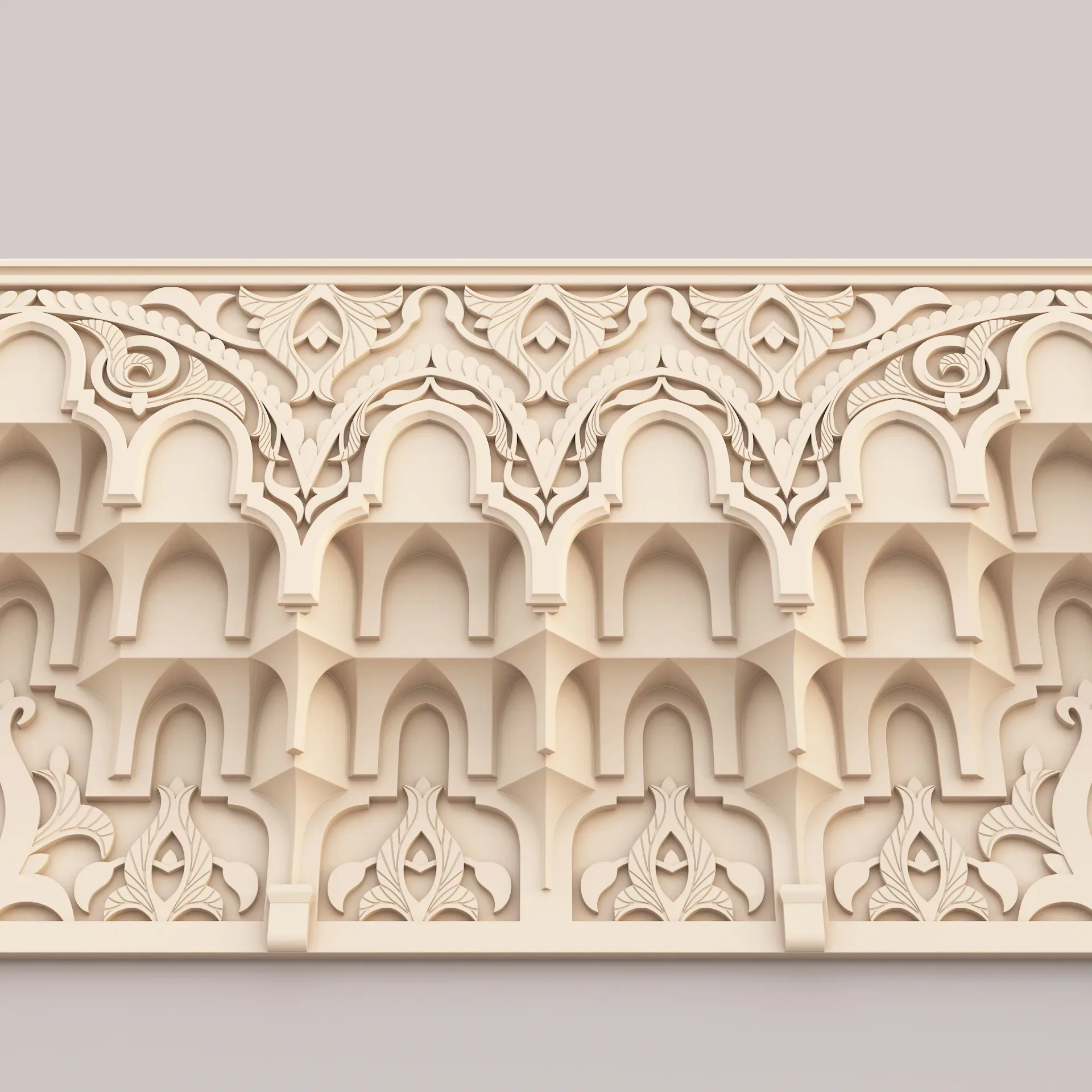 Classic Islamic Muqarnas Cornice - FlippedNormals