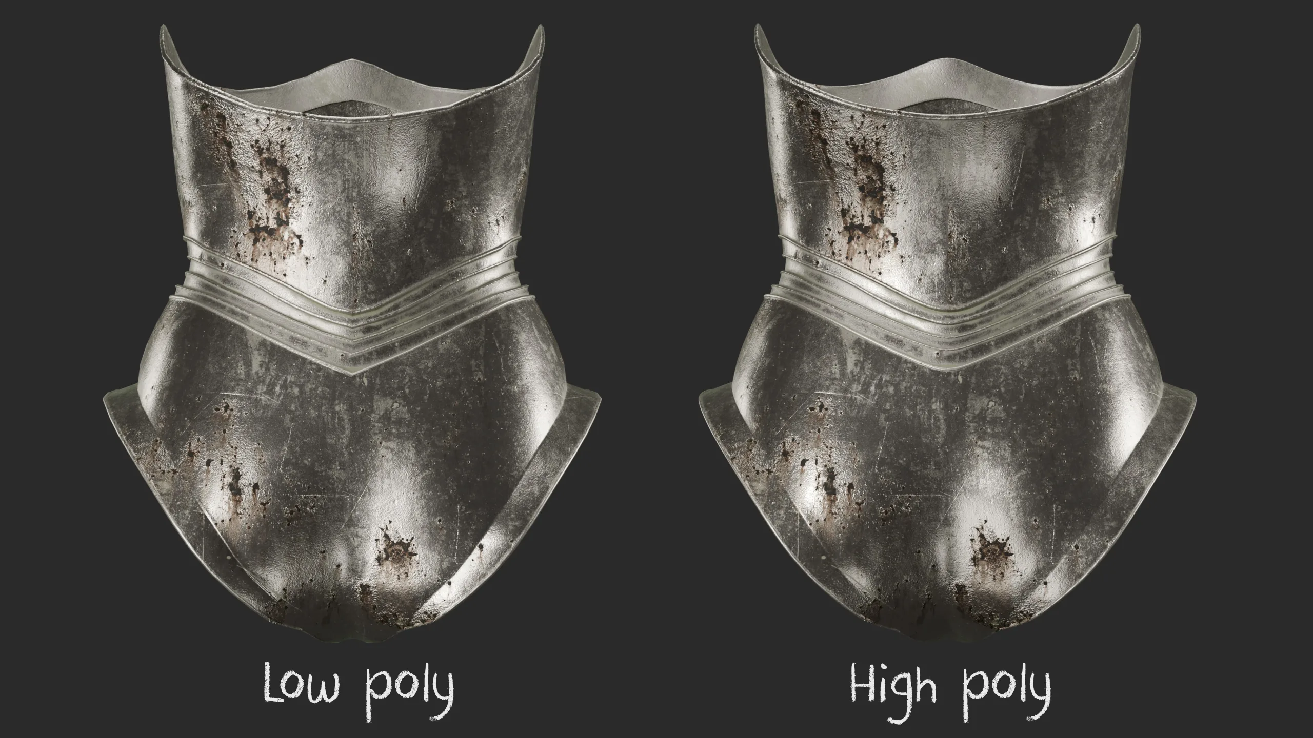 Female knight fantasy armor corset - FlippedNormals