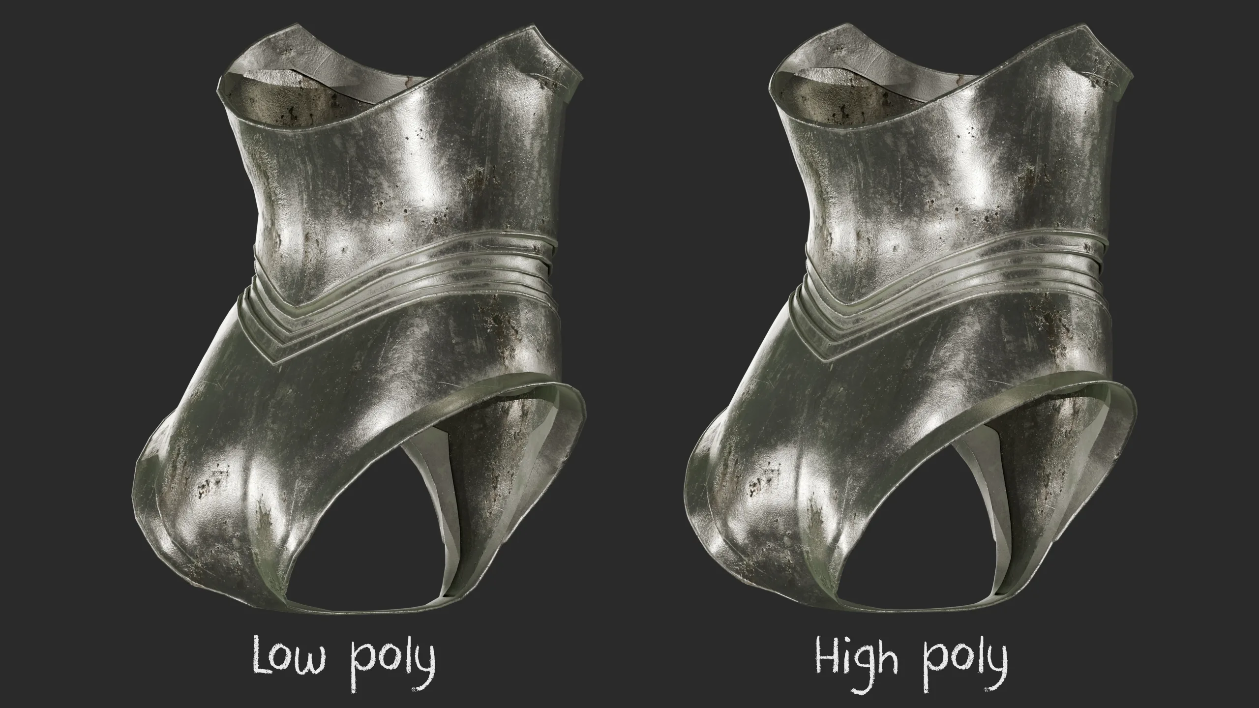 Female knight fantasy armor corset - FlippedNormals