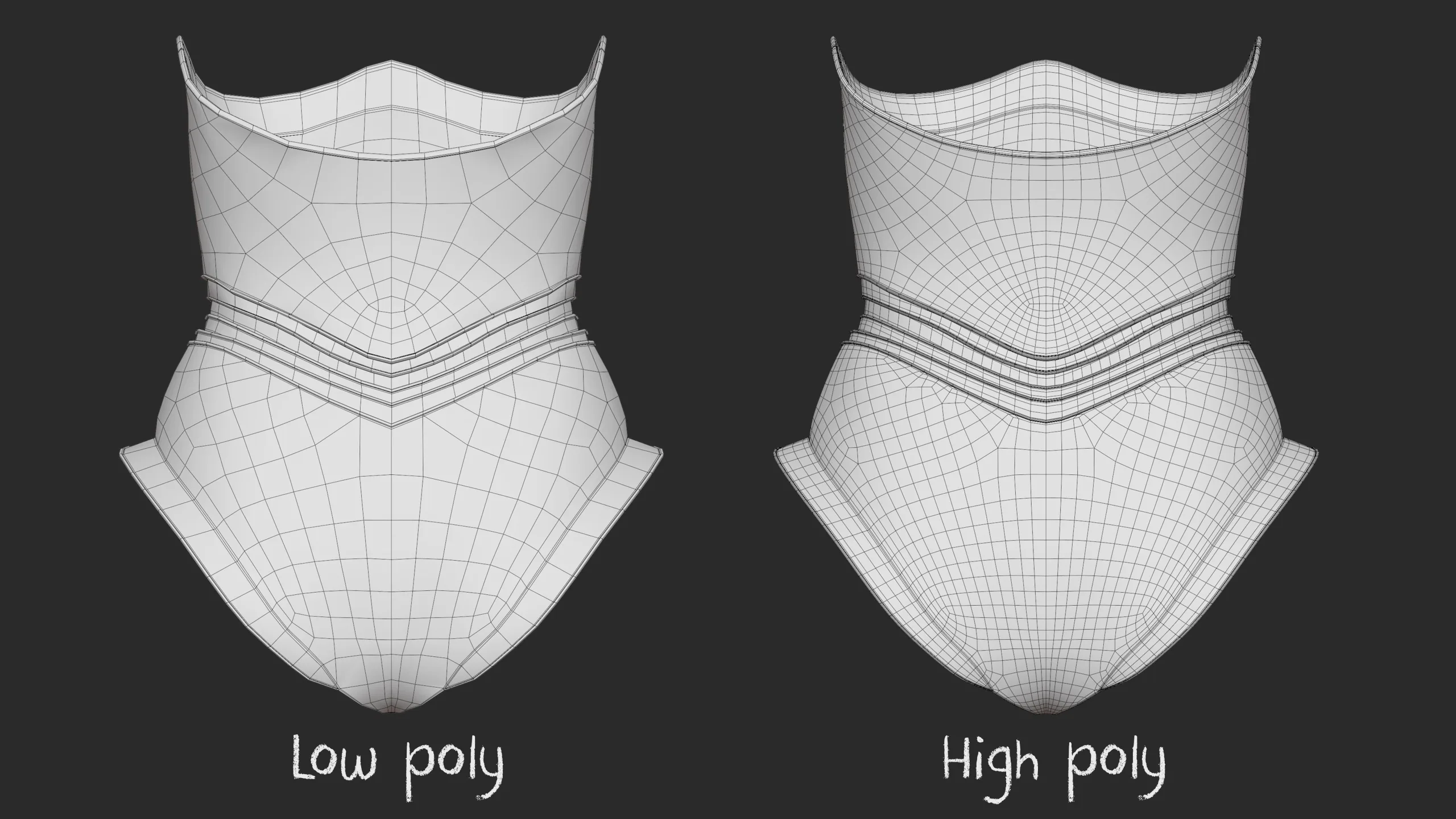 Female knight fantasy armor corset - FlippedNormals