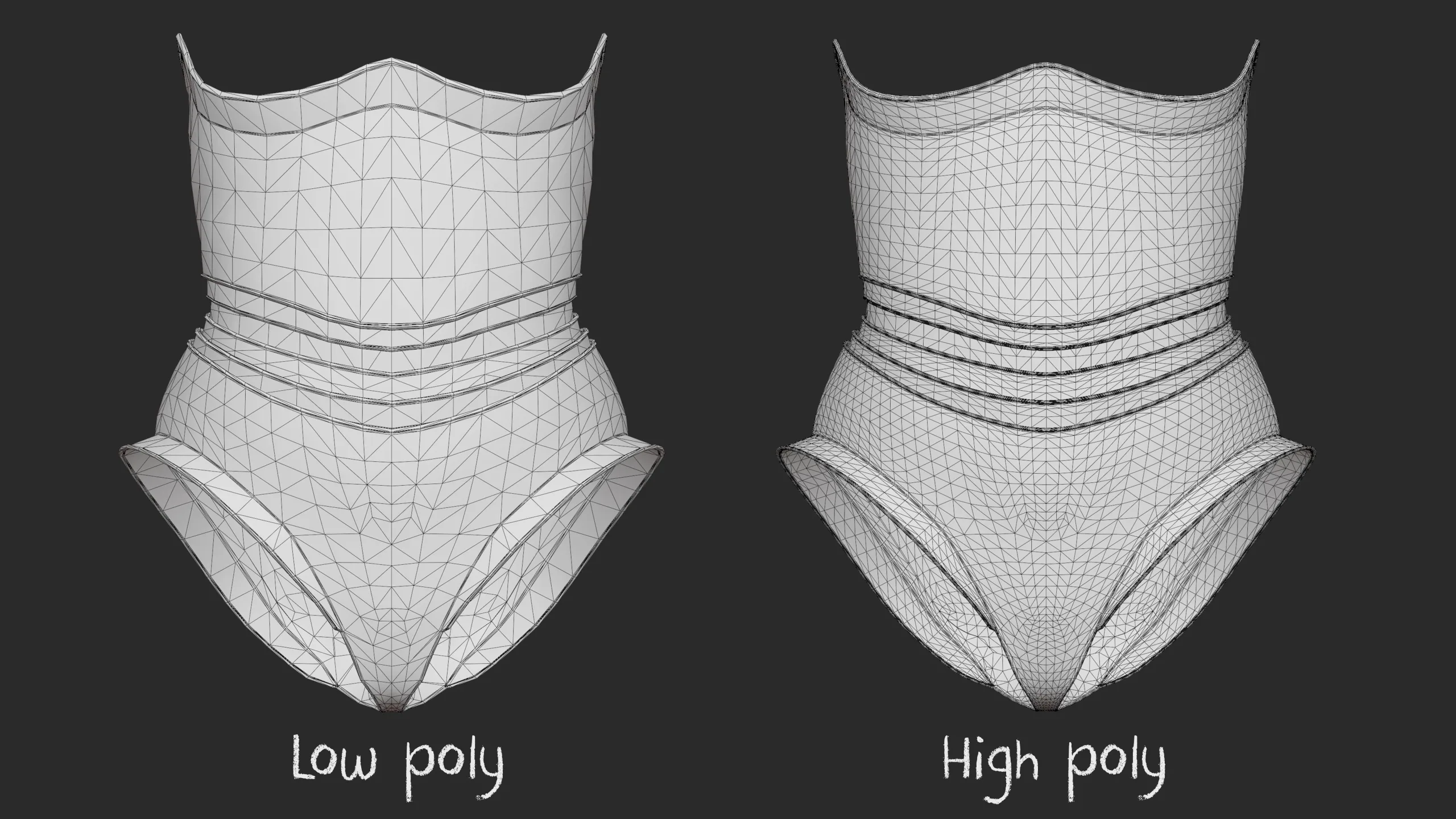 Female knight fantasy armor corset - FlippedNormals