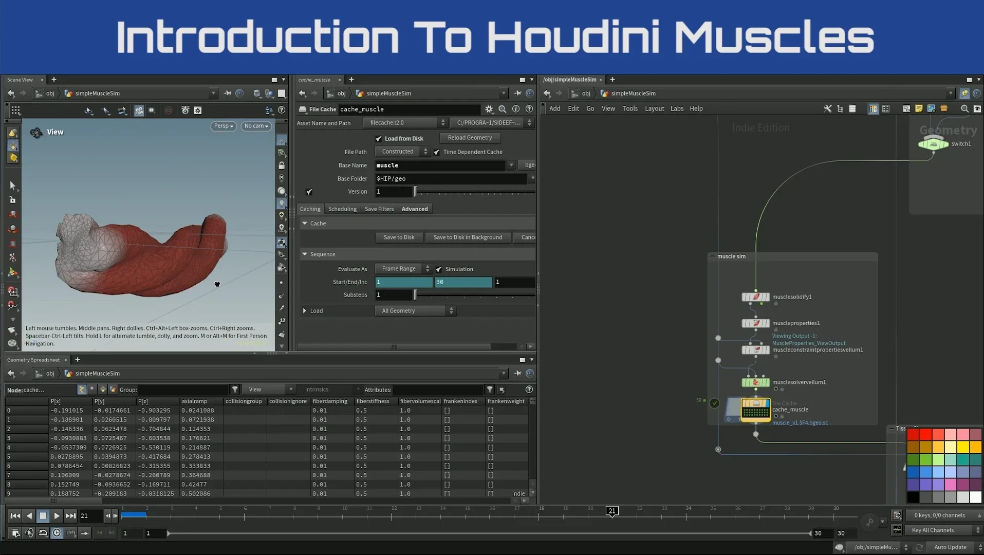 Mastering Houdini Muscles: 101 - FlippedNormals