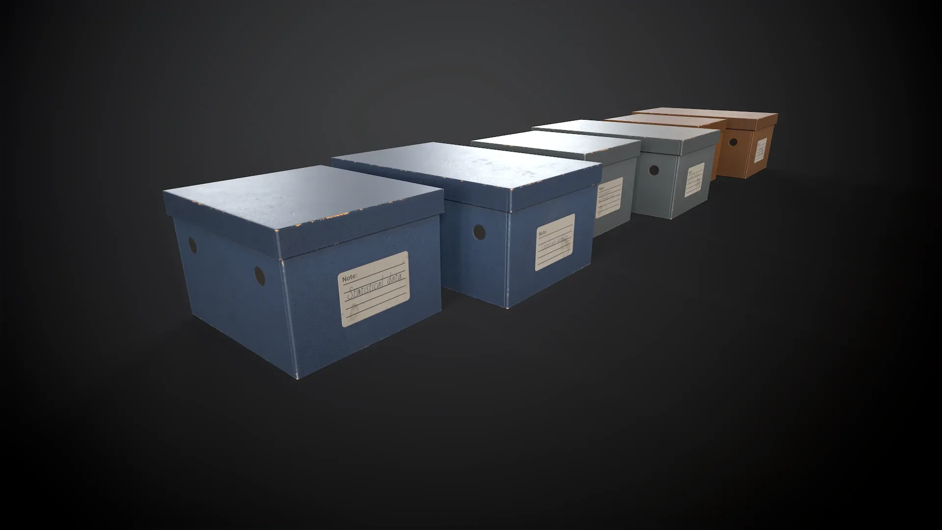 Set of cardboard boxes - FlippedNormals