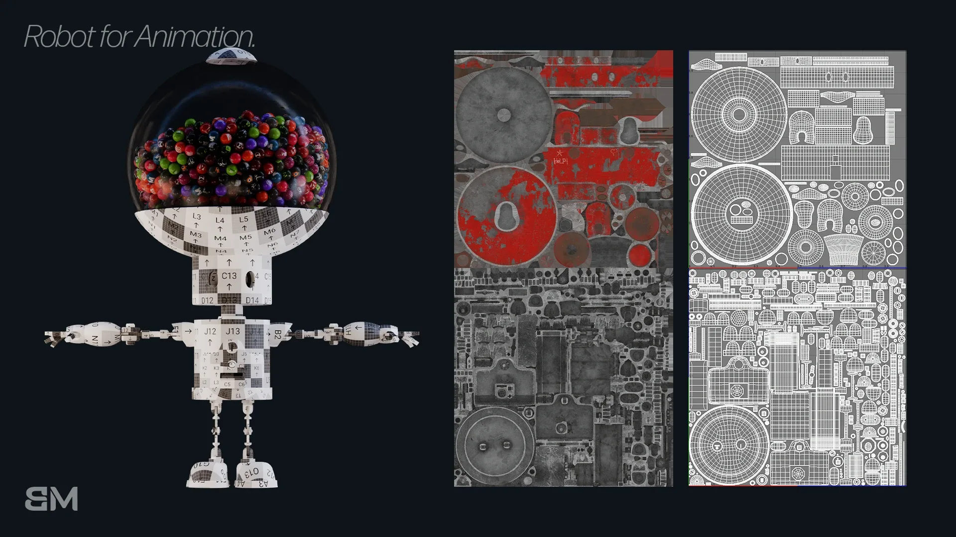 Cute Robot with rig for Animation - FlippedNormals