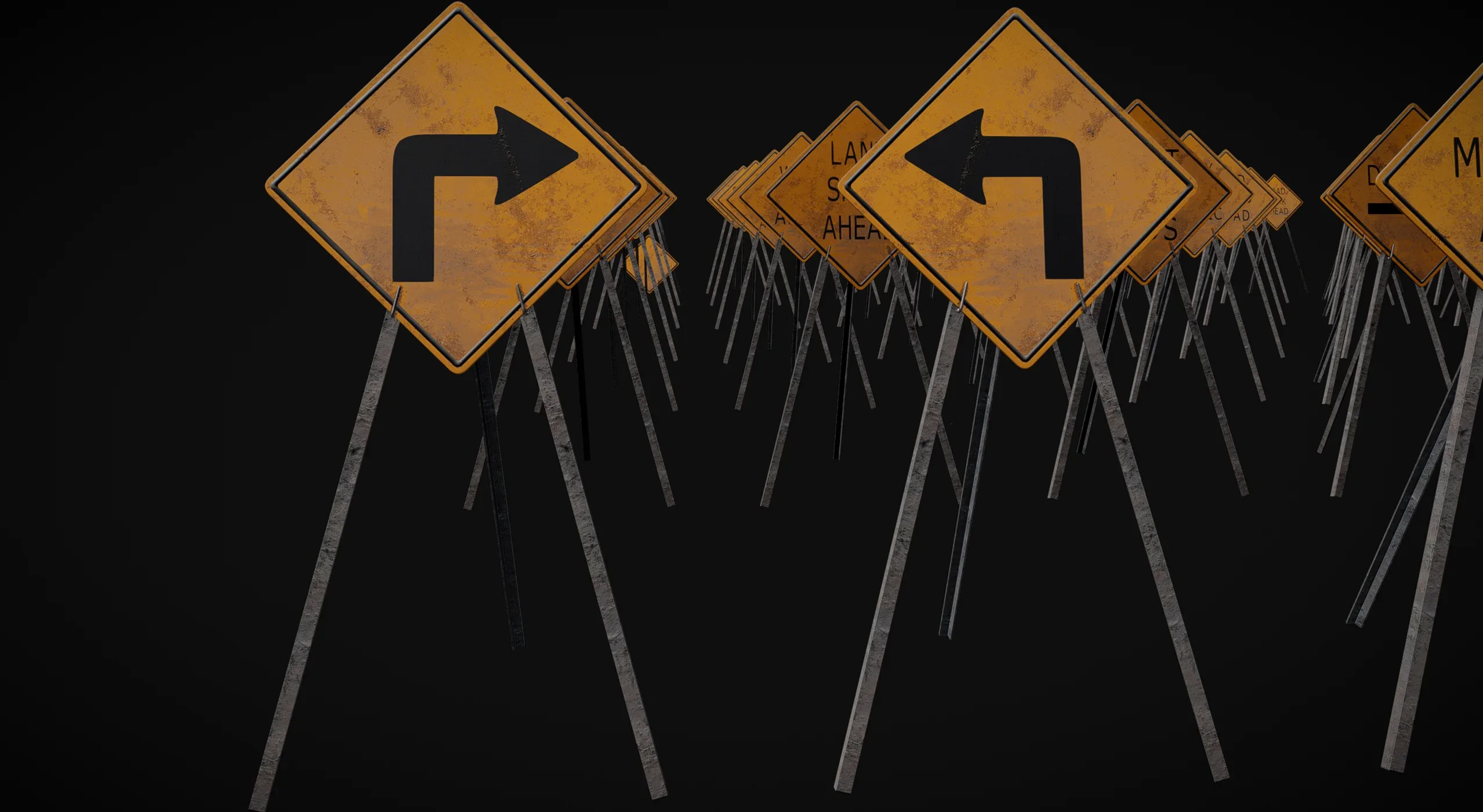 Roadwork Signs Pack - FlippedNormals