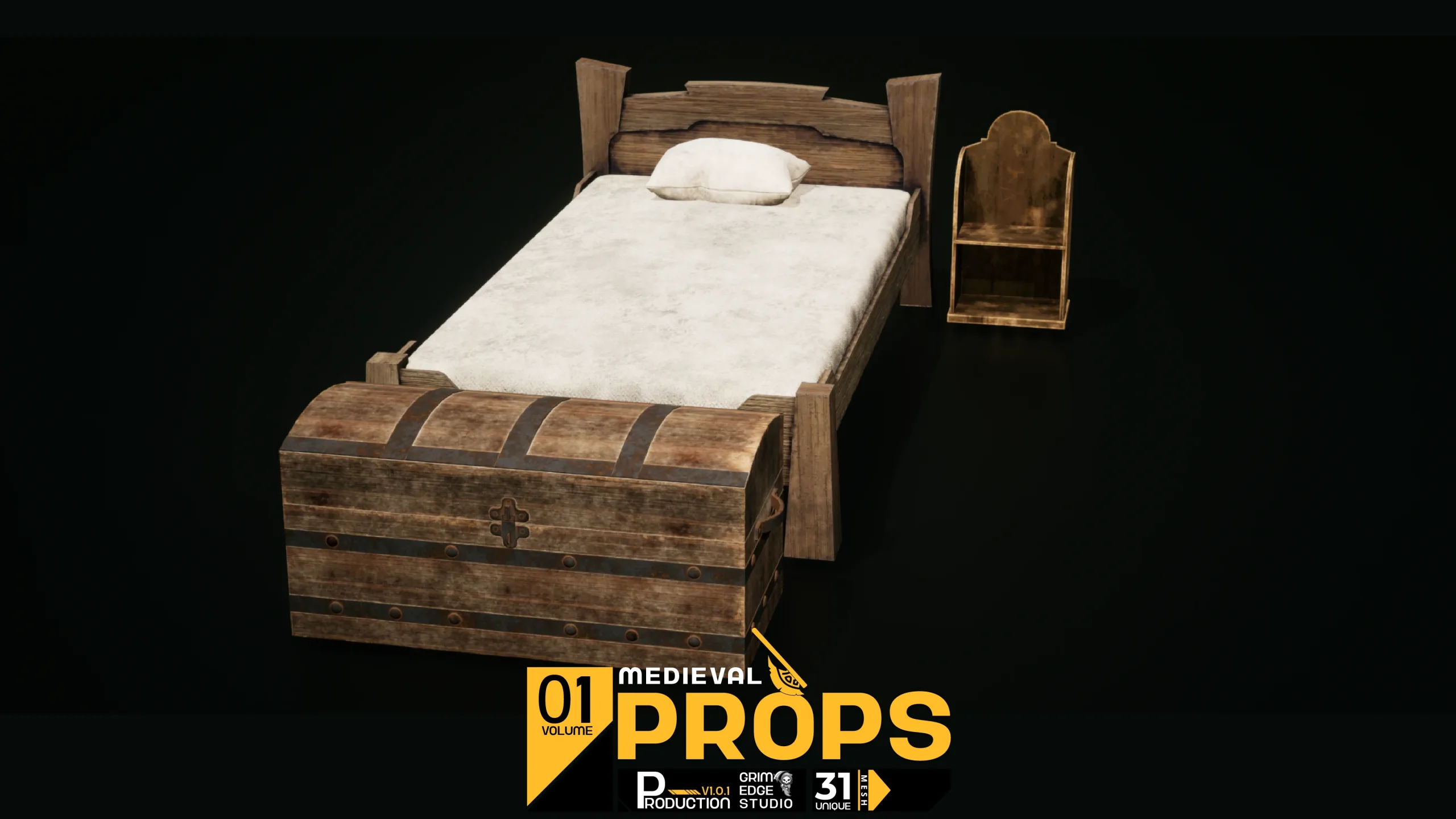 Medieval House Props- Unreal/Unity - FlippedNormals