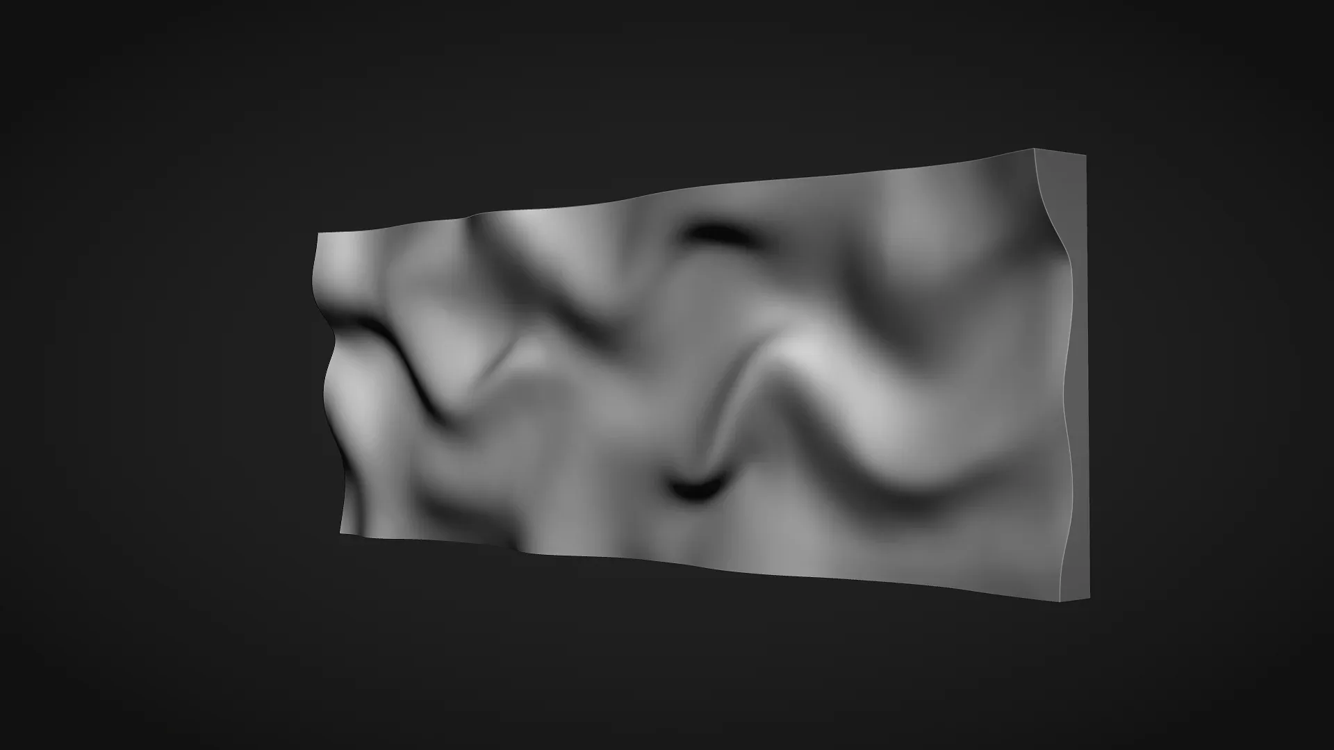 Wavy Wall Art Panel - FlippedNormals