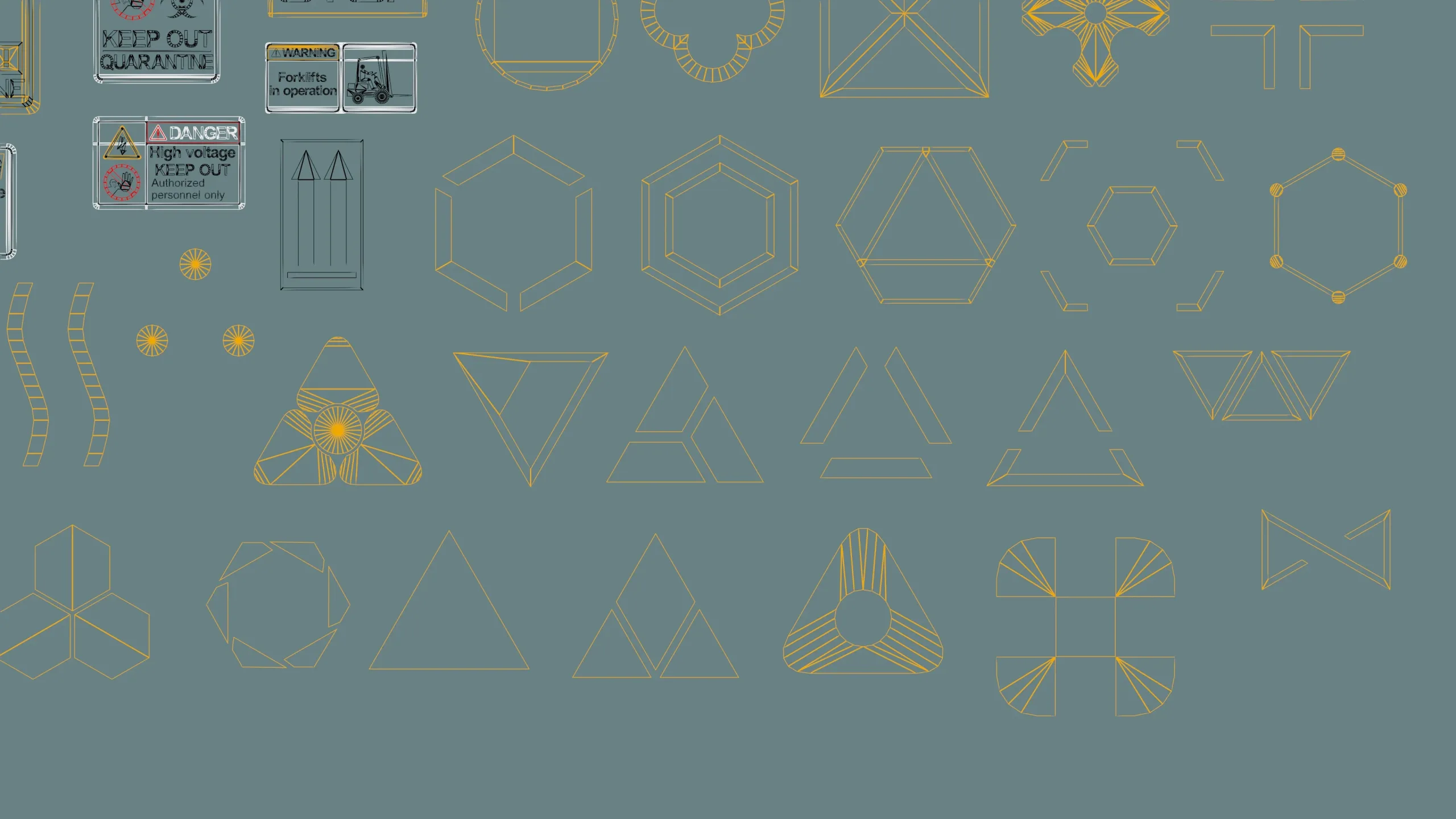 Polygon Decals - 201 pieces - Collection - FlippedNormals