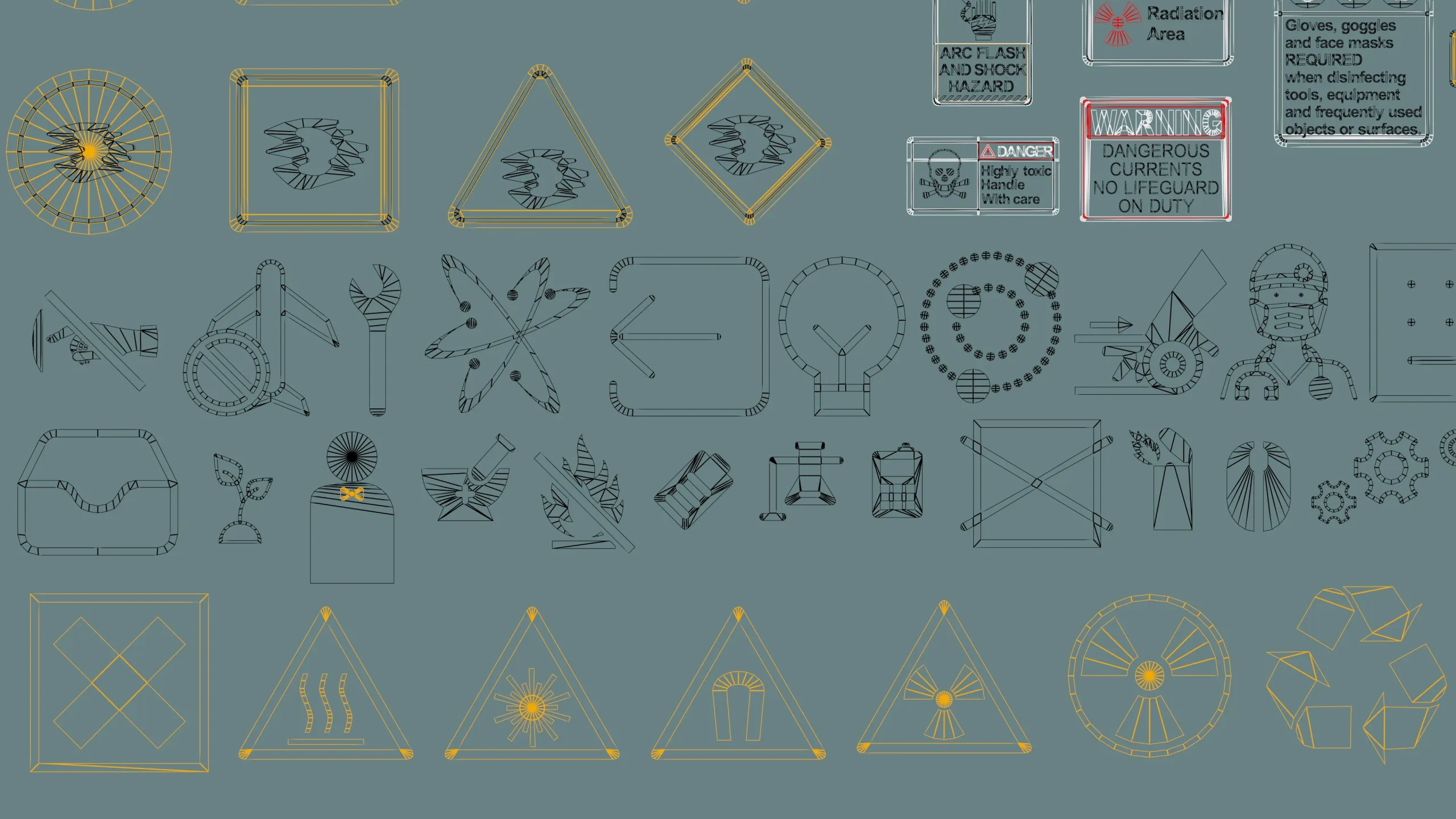 Polygon Decals - 201 pieces - Collection - FlippedNormals