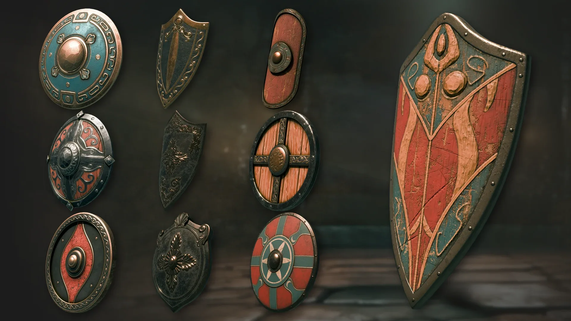 Stylized Shield Pack for Blender - FlippedNormals