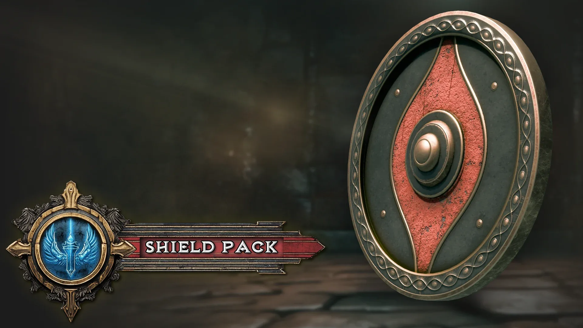 Stylized Shield Pack for Blender - FlippedNormals