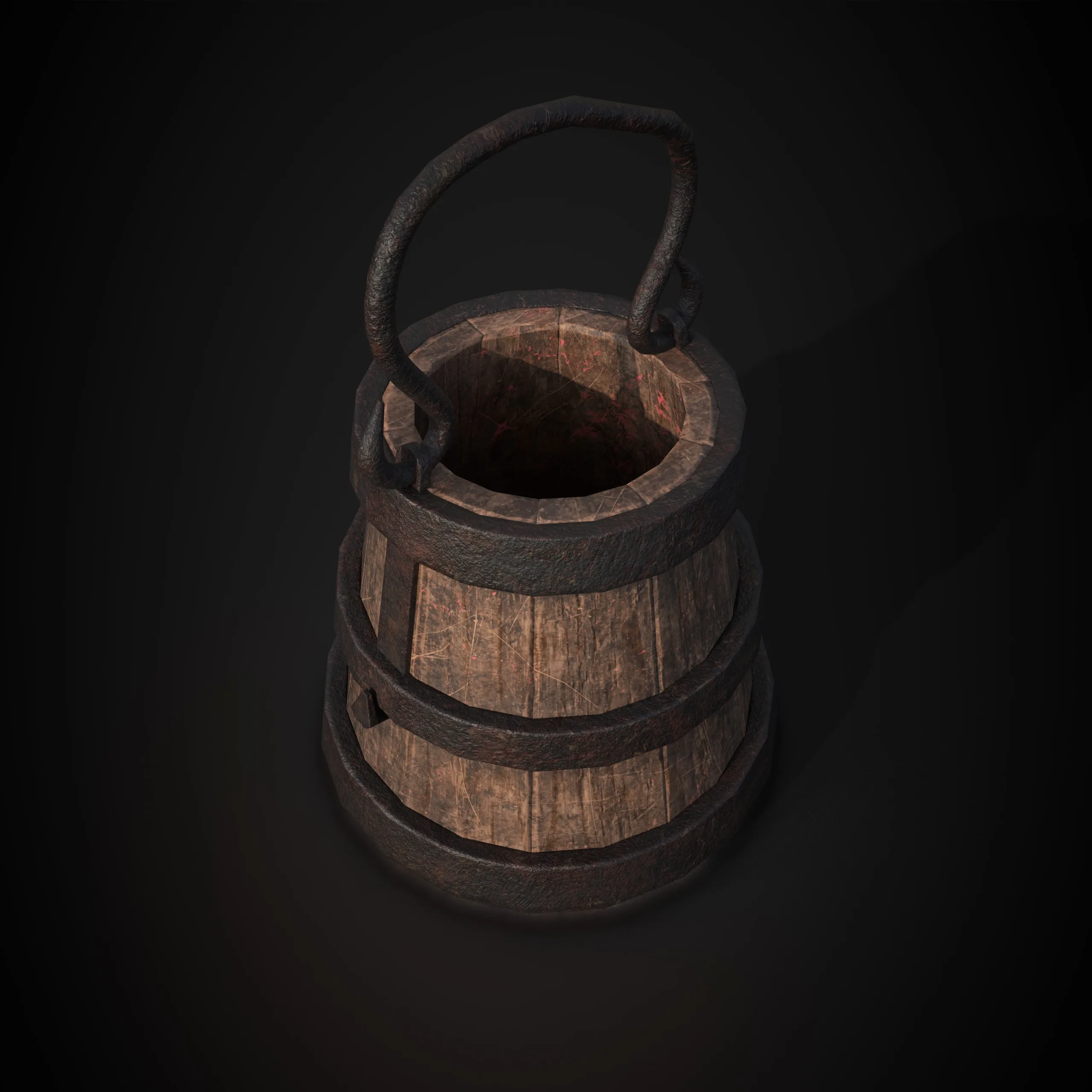 MEDIEVAL BUCKET LOWPOLY GAME ASSET - FlippedNormals