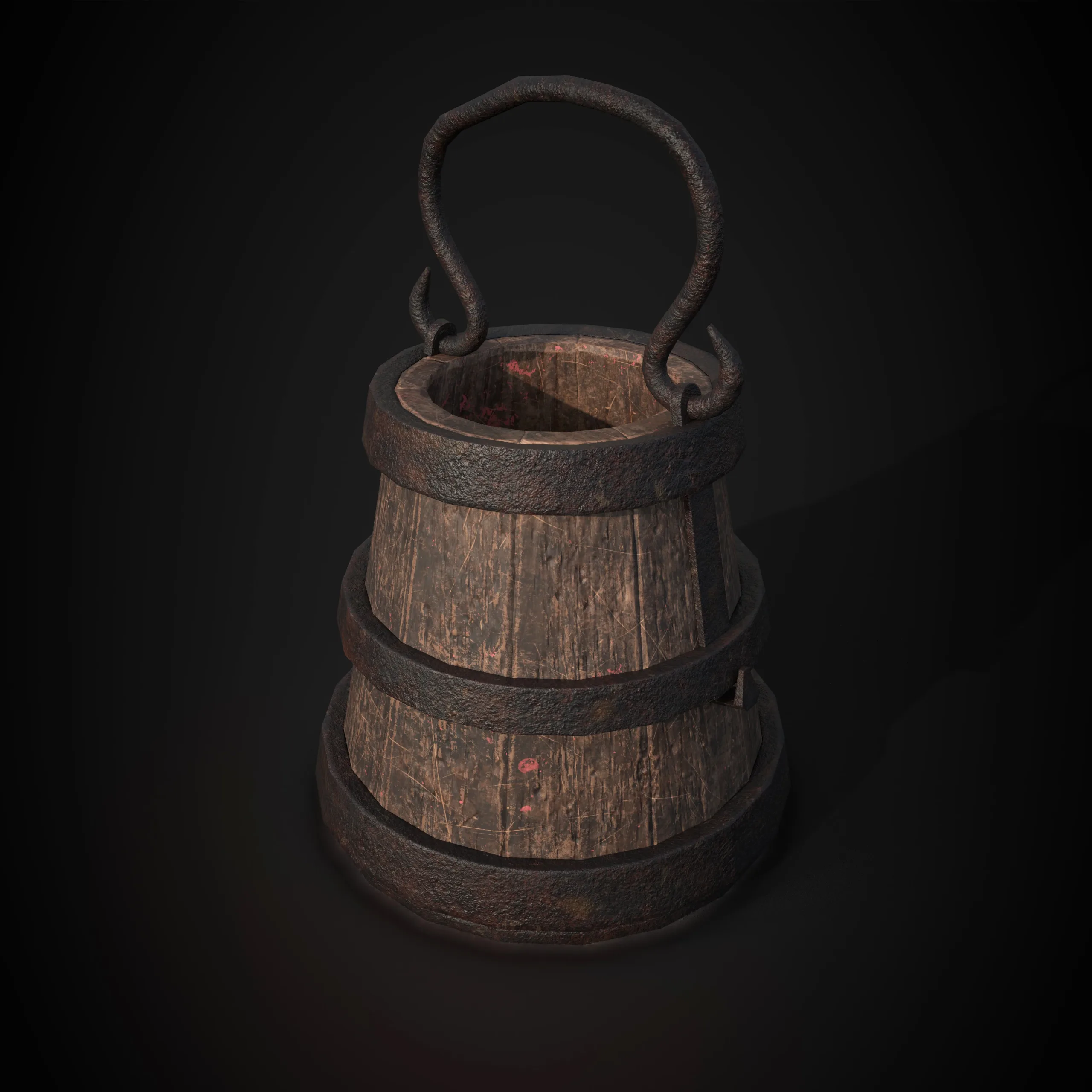 MEDIEVAL BUCKET LOWPOLY GAME ASSET - FlippedNormals