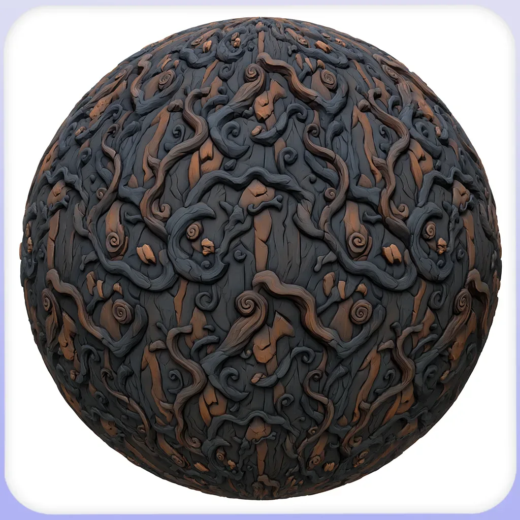 Stylized Alien Seamless Texture - FlippedNormals