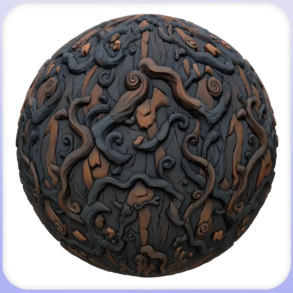 Stylized Alien Seamless Texture - FlippedNormals
