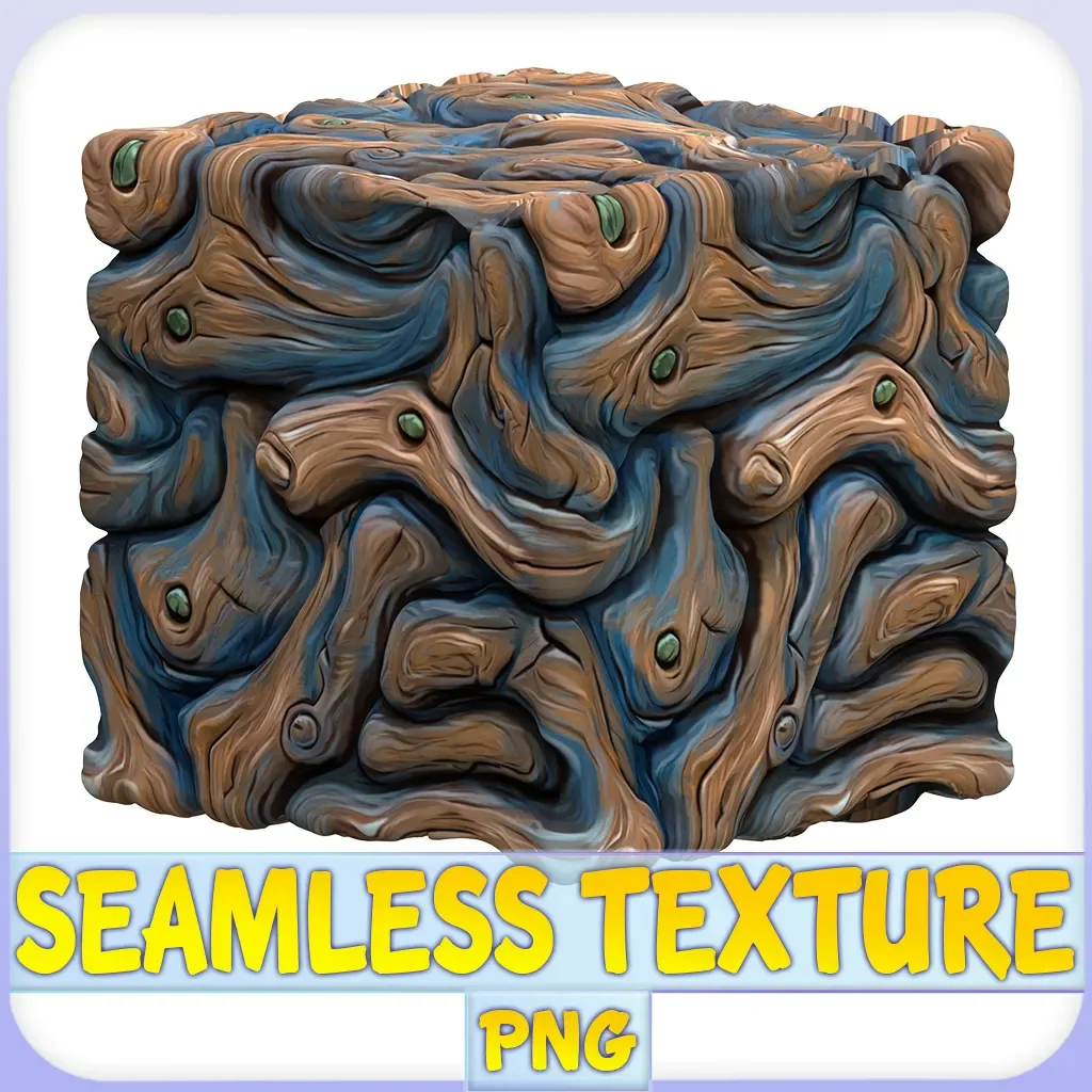 Stylized Alien Seamless Texture - FlippedNormals