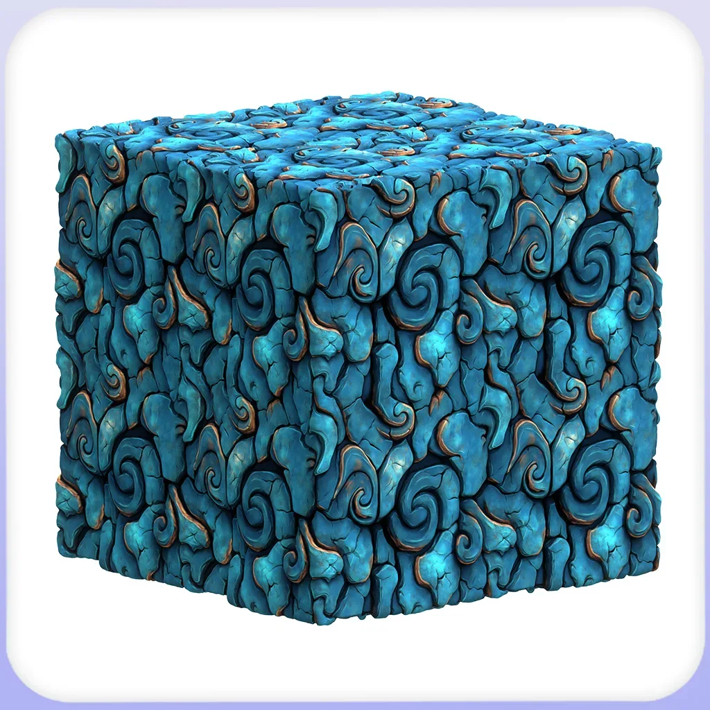 Stylized Alien Seamless Texture - FlippedNormals