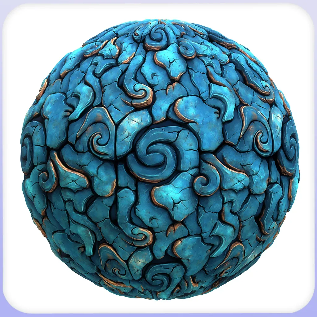 Stylized Alien Seamless Texture - FlippedNormals