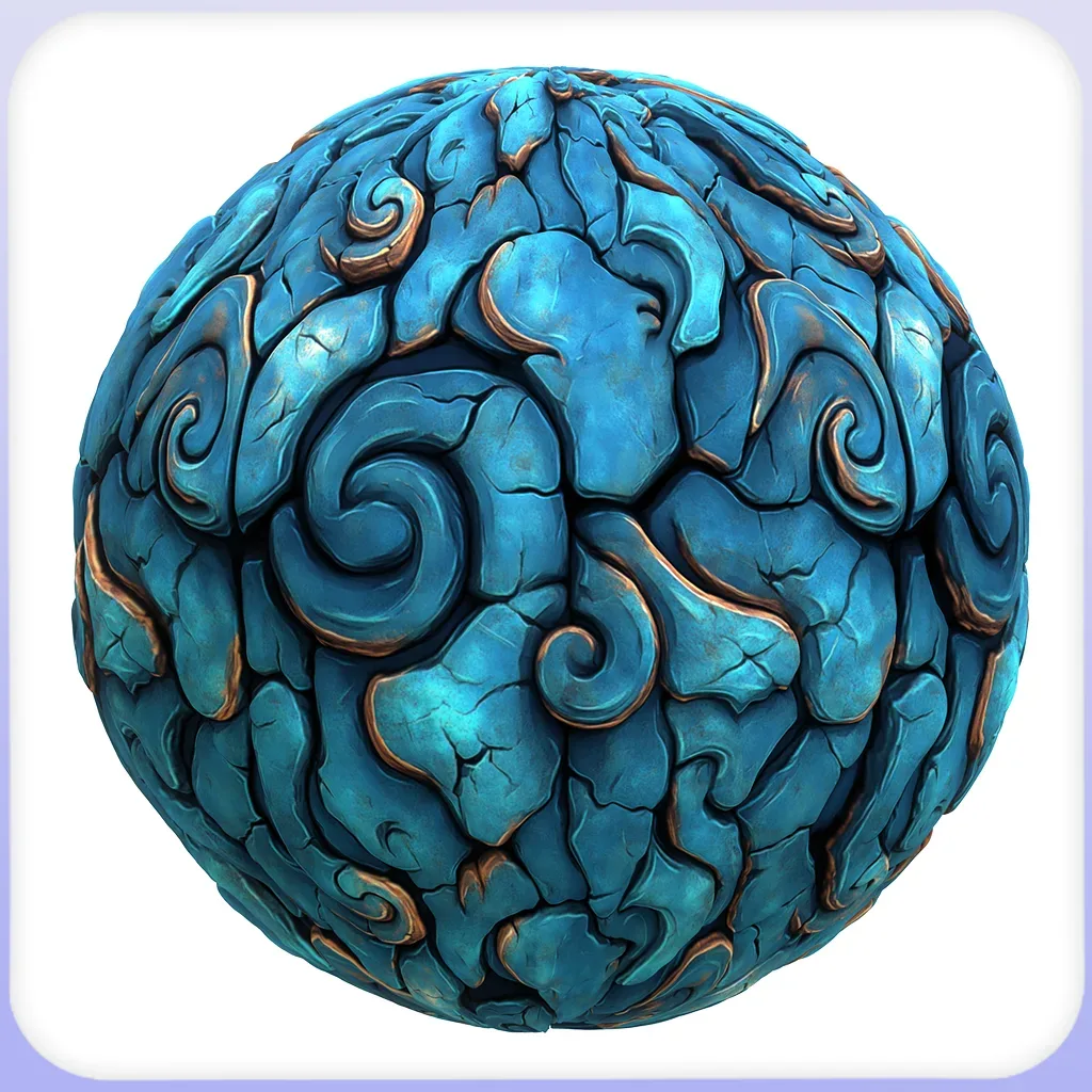 Stylized Alien Seamless Texture - FlippedNormals