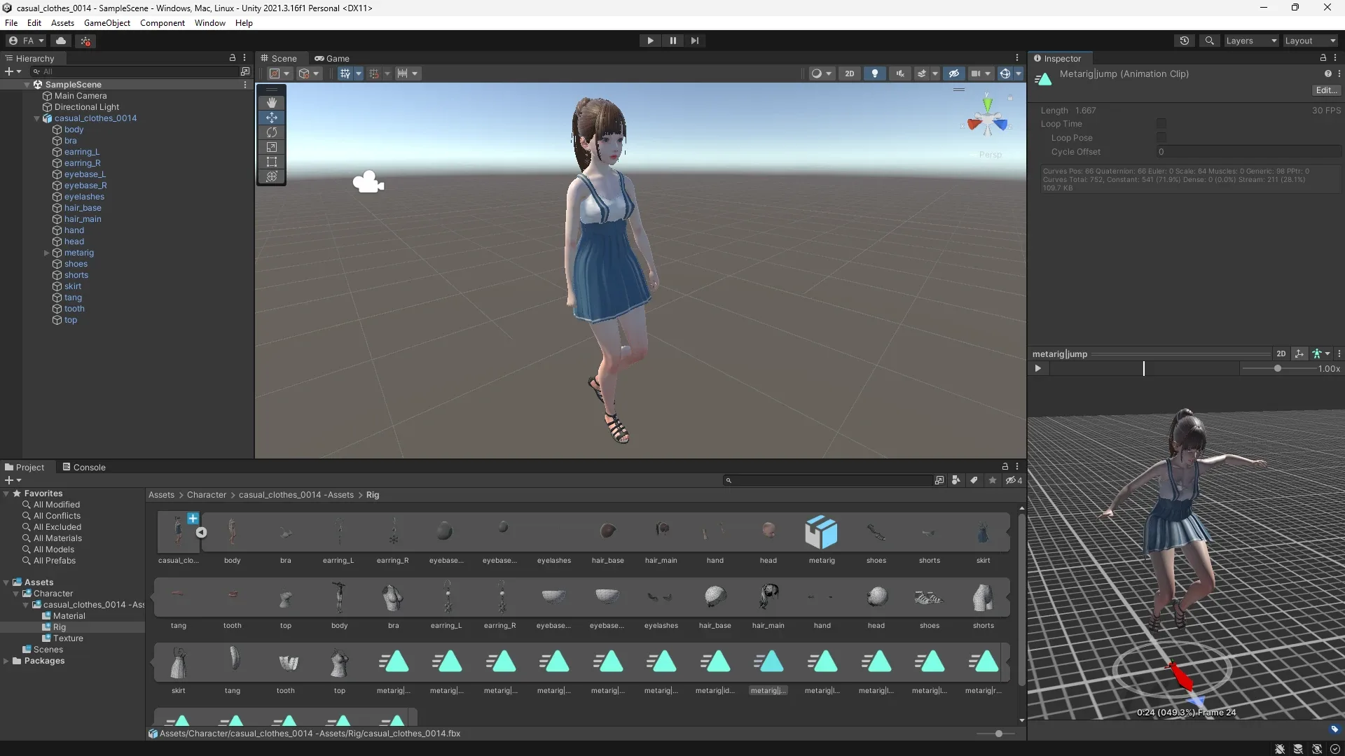 Casual Clothing 0014 - UE5 - Unity - FlippedNormals