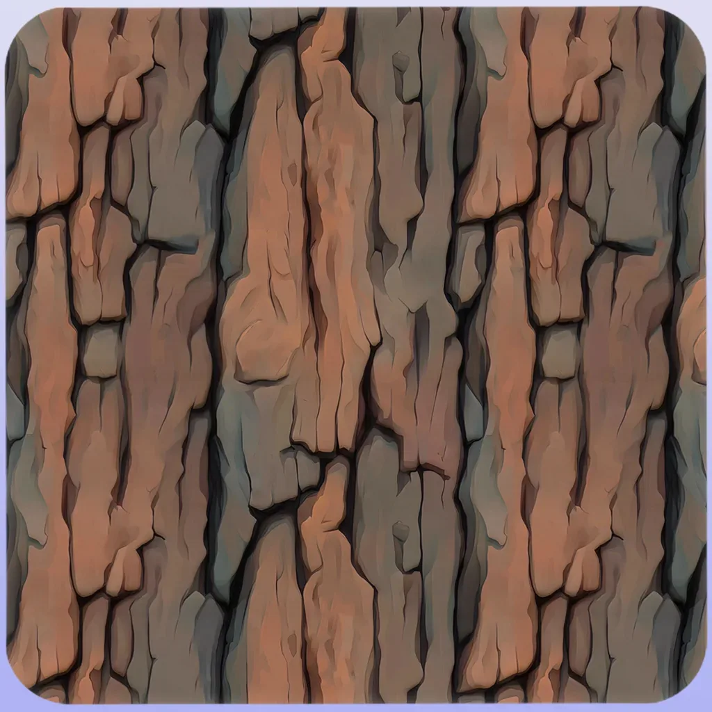 Stylized Bark Seamless Texture - FlippedNormals