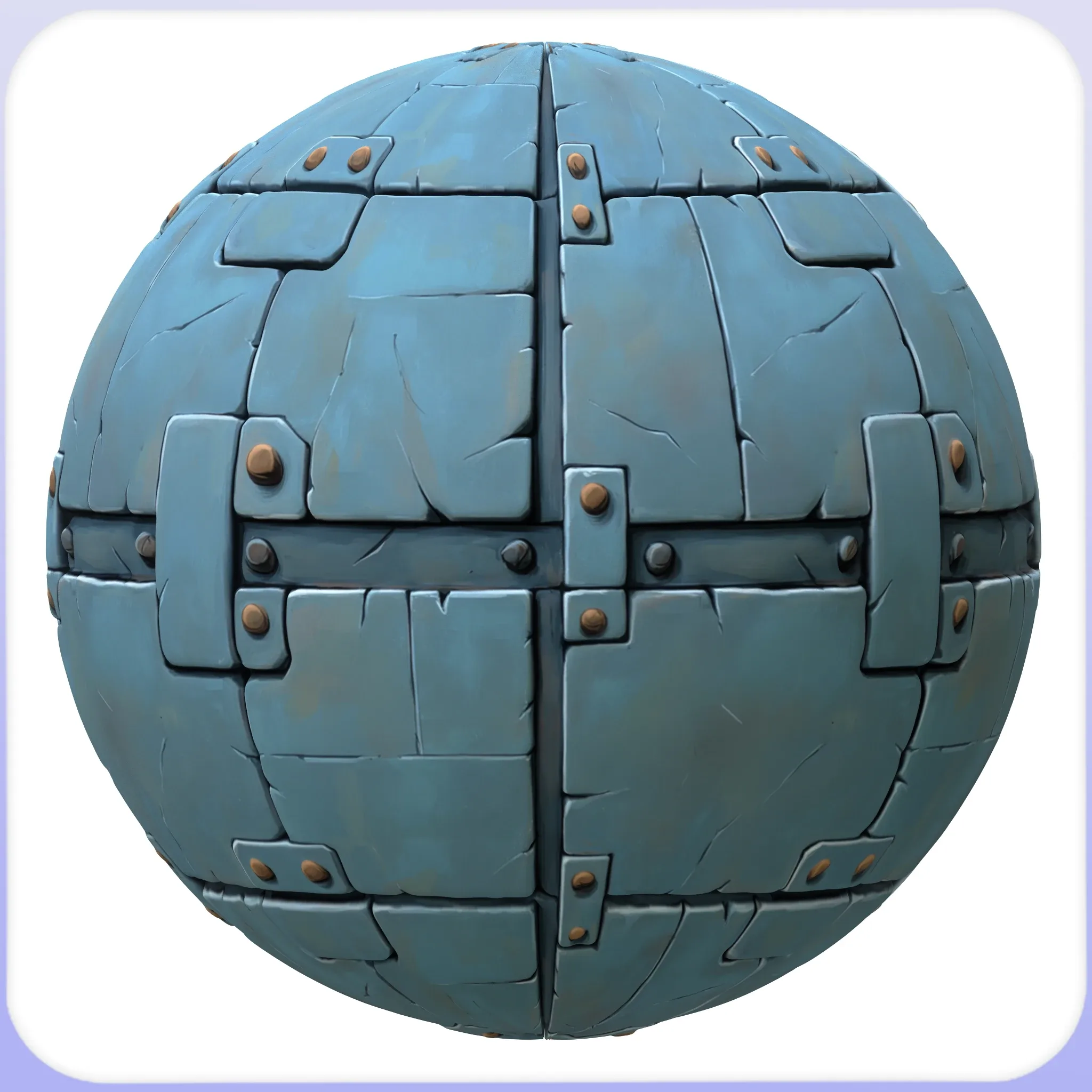 Stylized Metal Panels Seamless - FlippedNormals