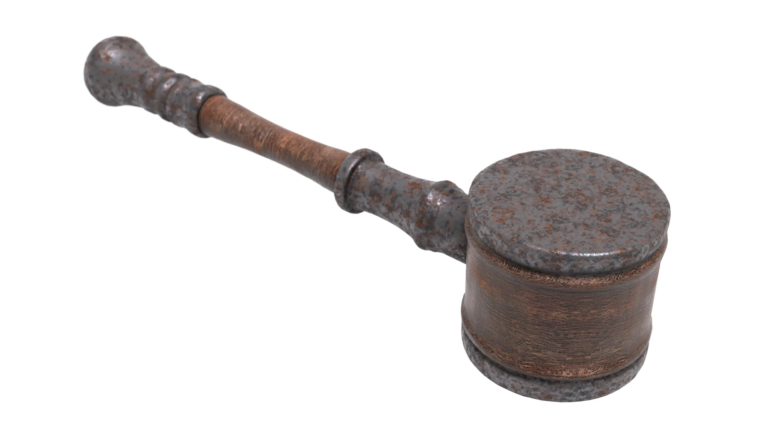 Rusty Mallet 3D Model - FlippedNormals