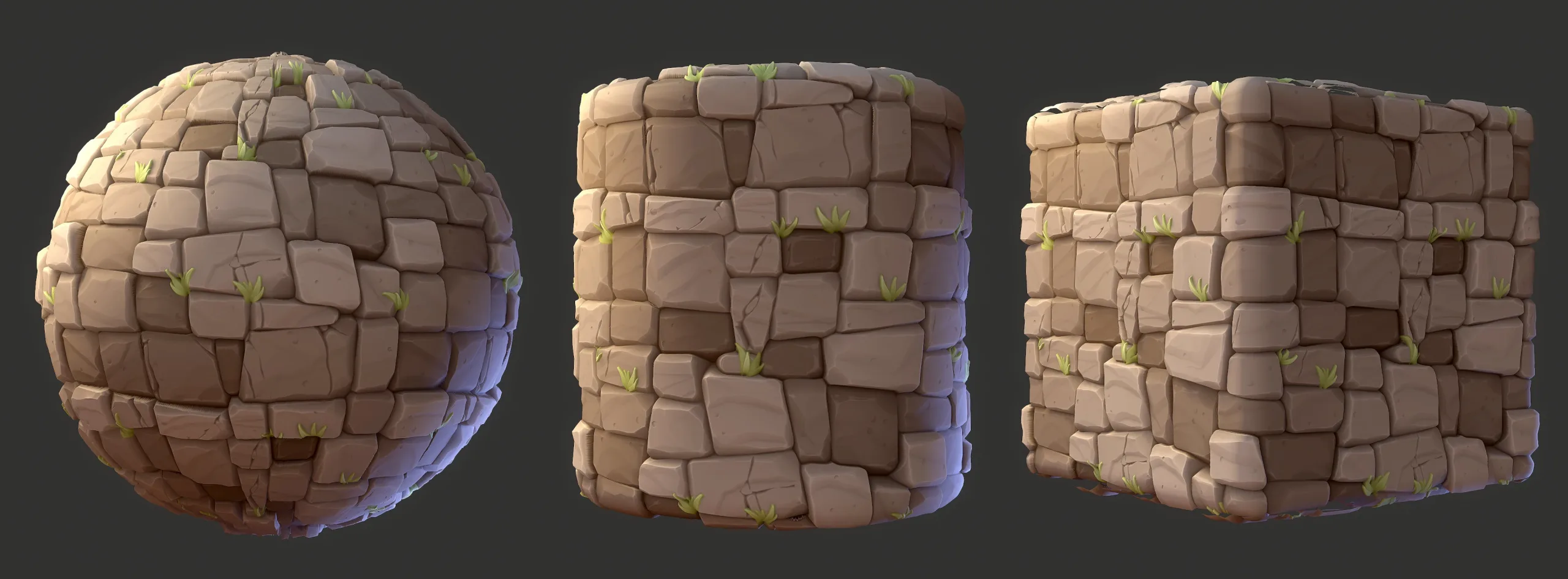 Stylized Stone Tiles - Substance - FlippedNormals
