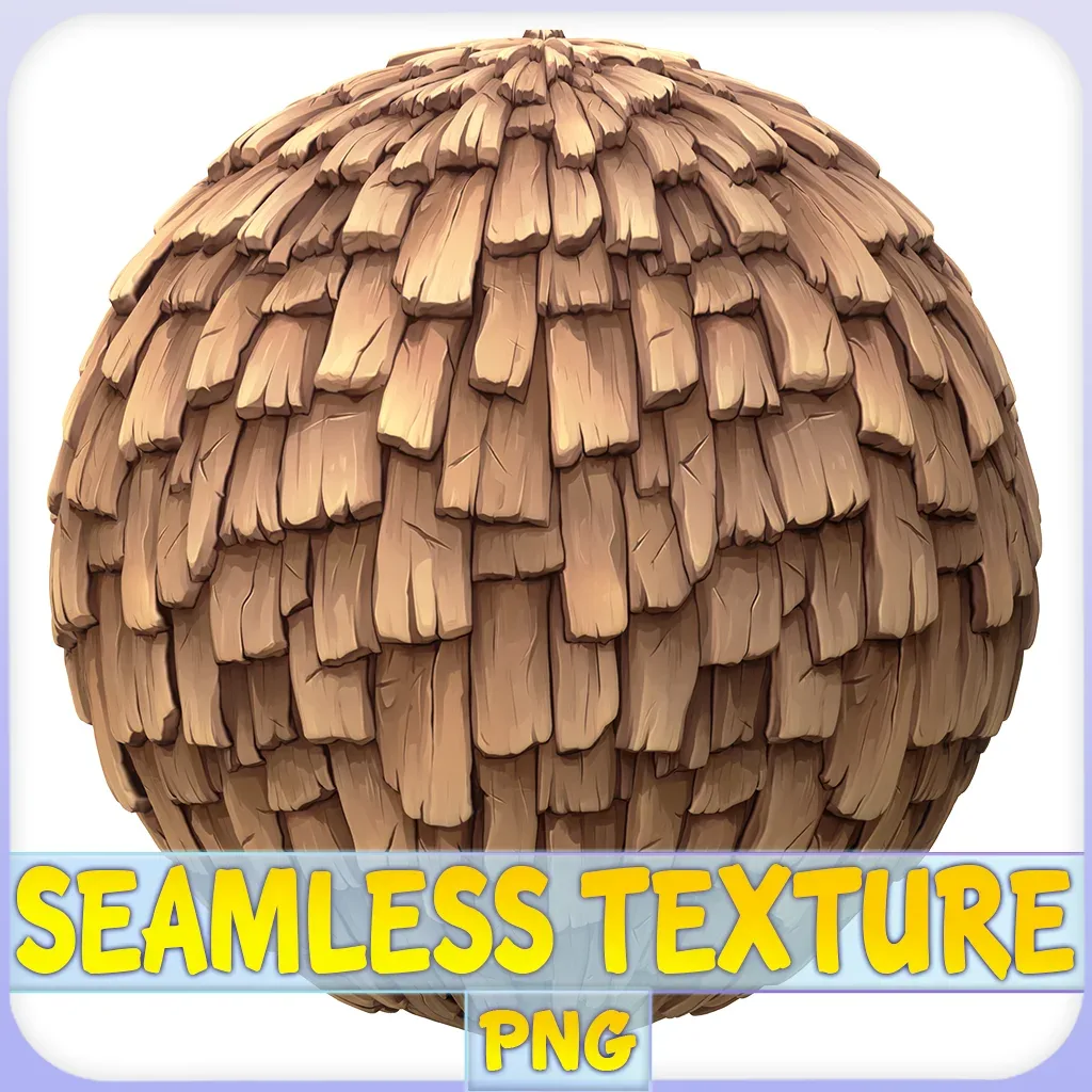 Stylized Roof Seamless Texture - FlippedNormals