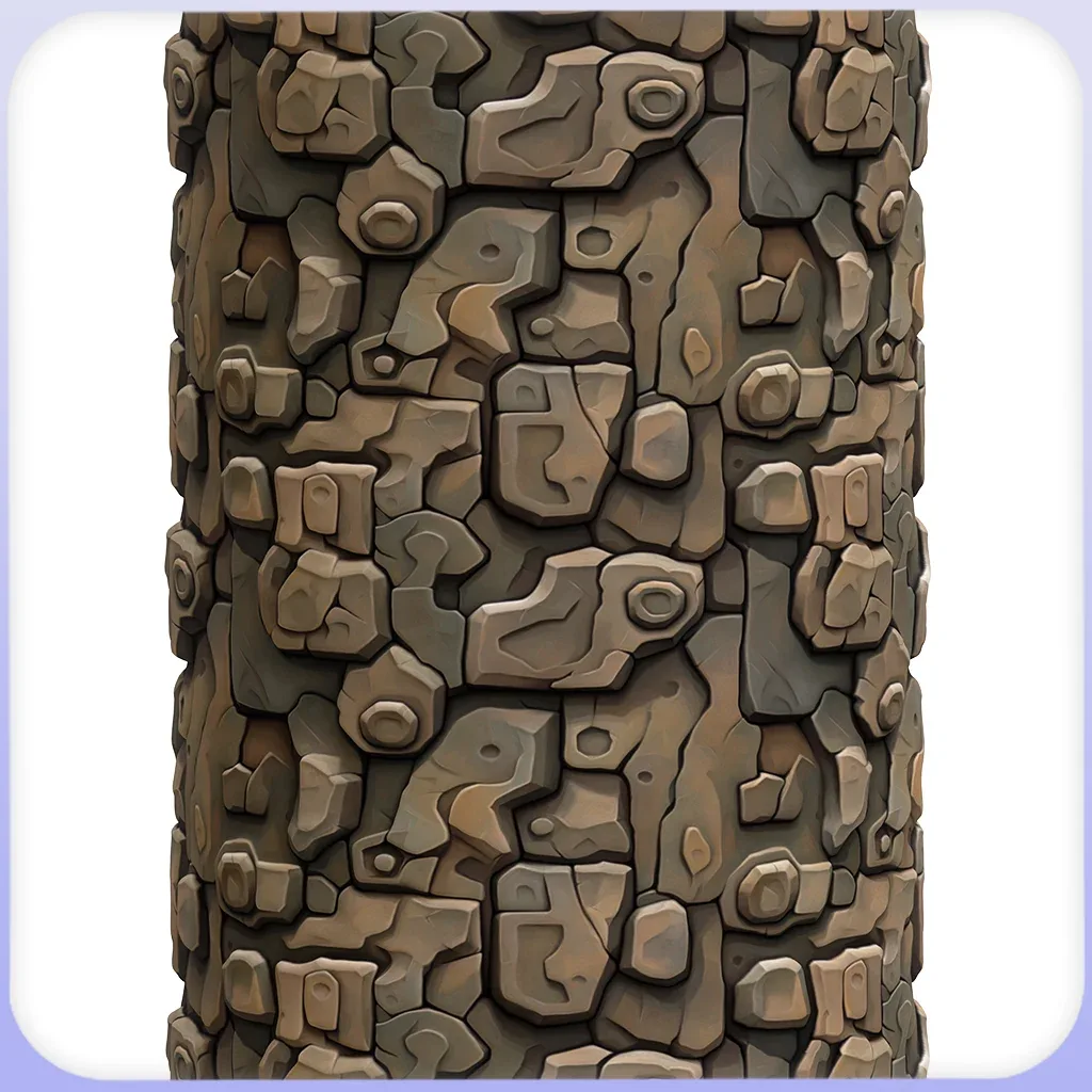 Stylized Stone Seamless Texture - FlippedNormals