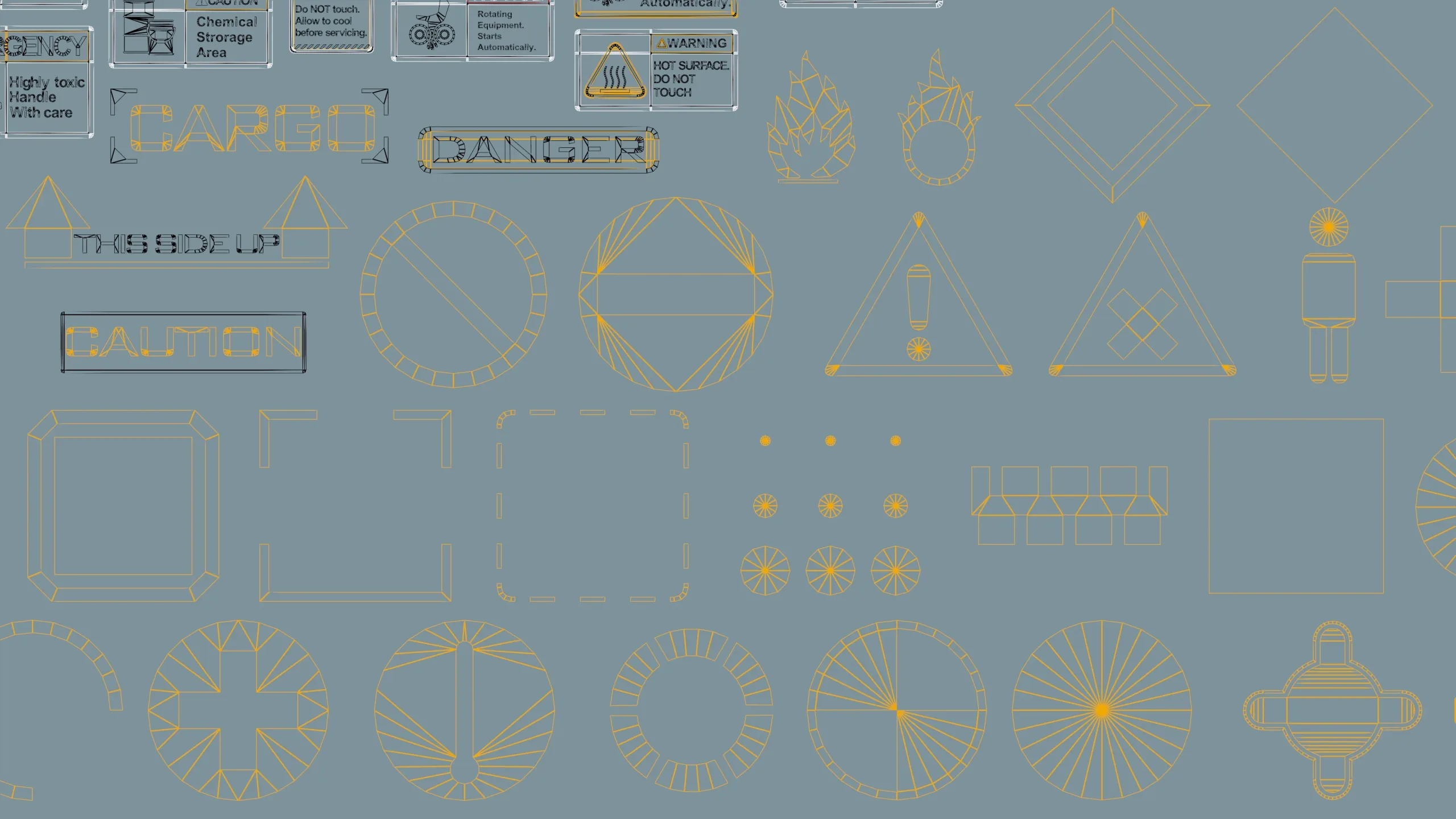 Polygon Decals 202 pieces - Collection - FlippedNormals