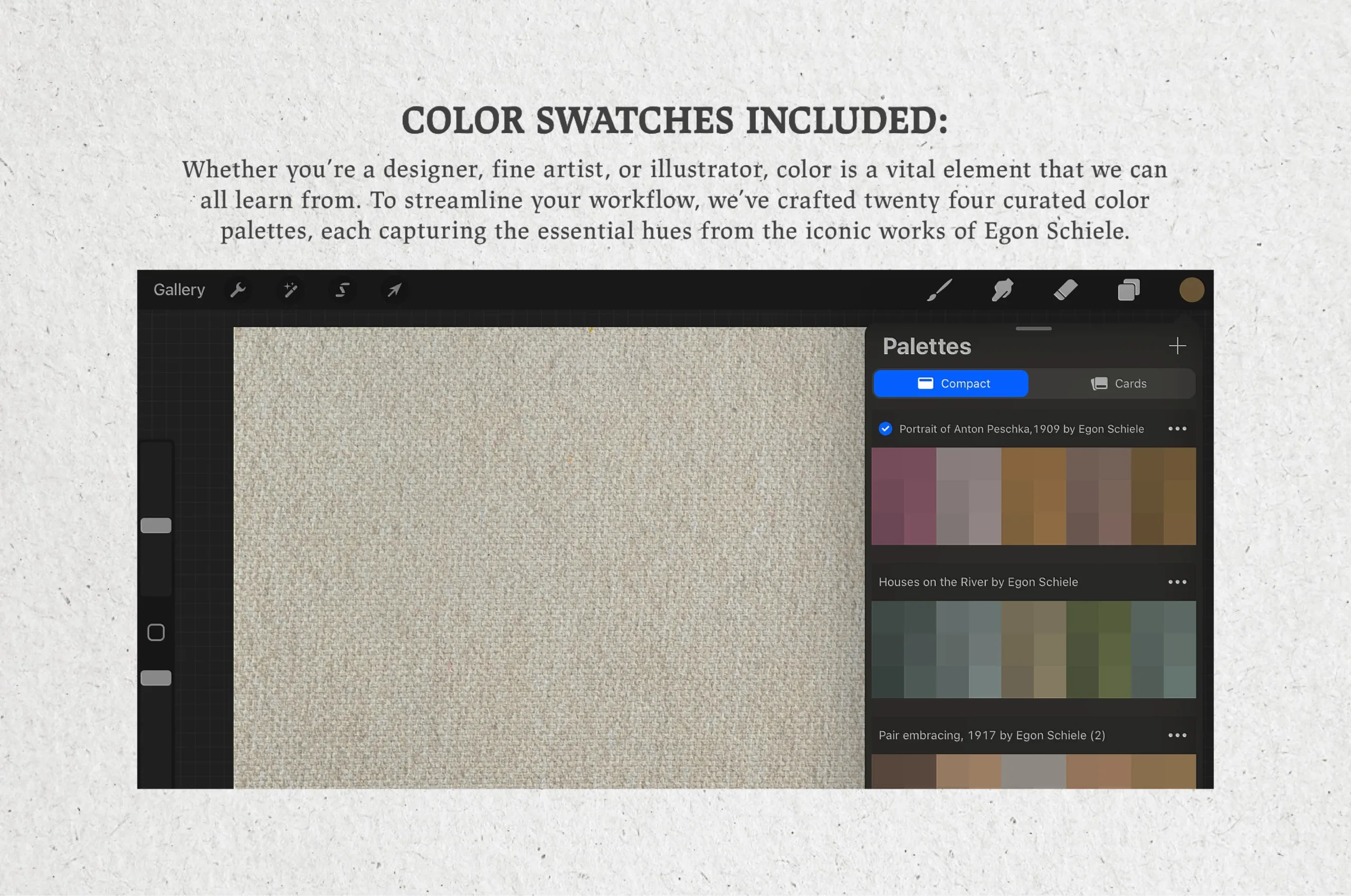 Egon Schiele Procreate Kit (Procreate - FlippedNormals