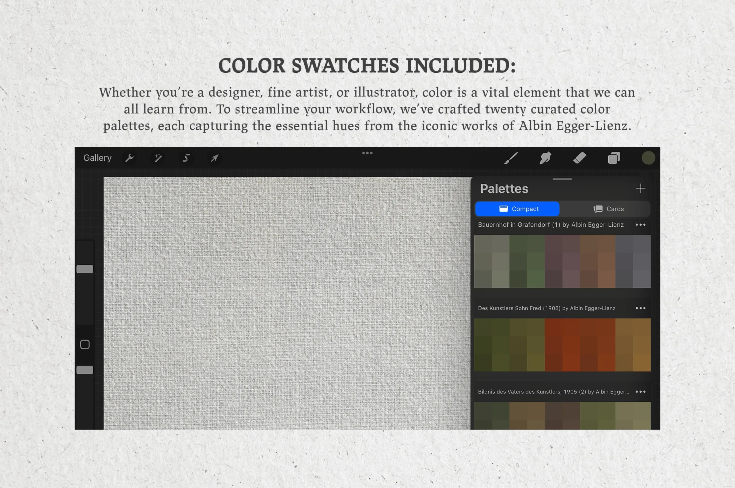 Albin Egger-Lienz Procreate Kit - FlippedNormals