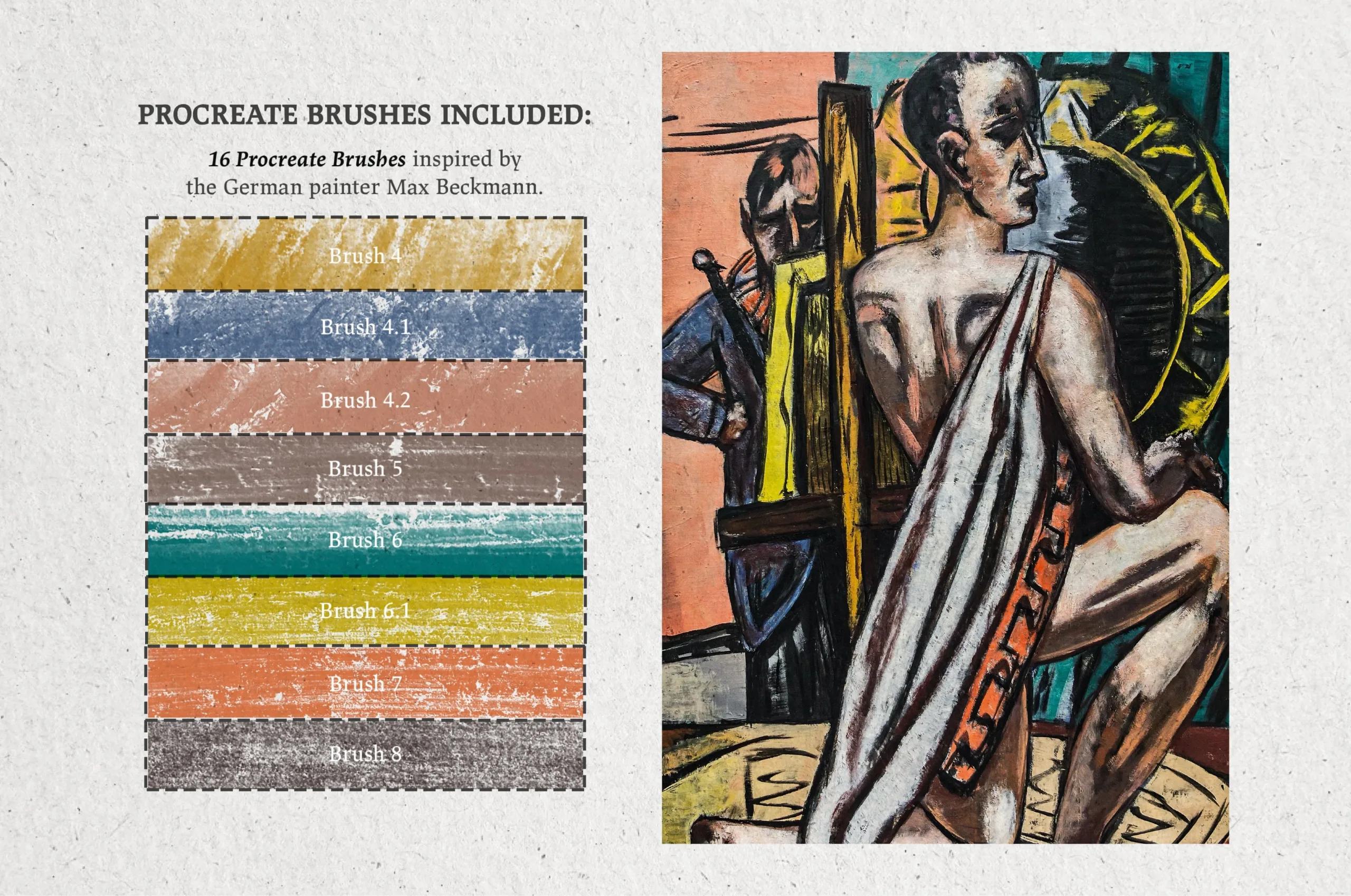 Max Beckmann Procreate Kit (Procreate - FlippedNormals