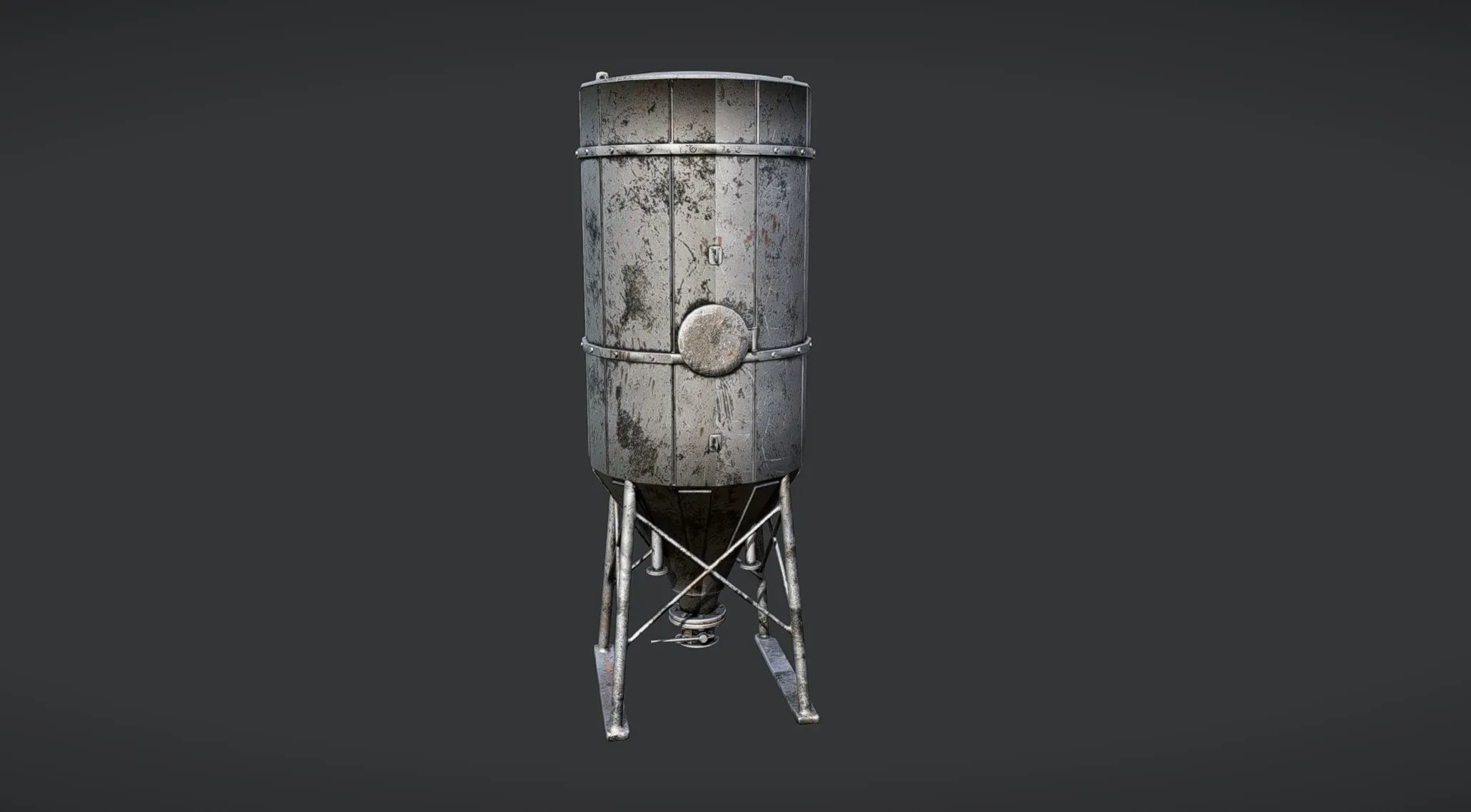 Silo - 8K PBR - FlippedNormals