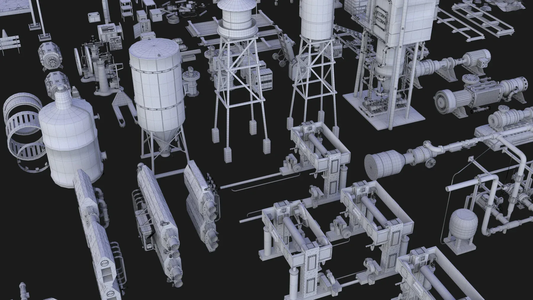 Industrial Kitbash - 200+ Models - FlippedNormals Industrial Kitbash - 200+ Models - FlippedNormals