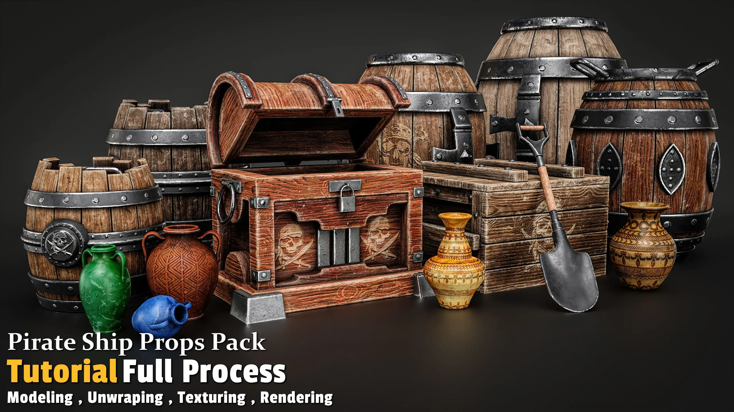 Pirate Ship Props / Full Tutorial - FlippedNormals