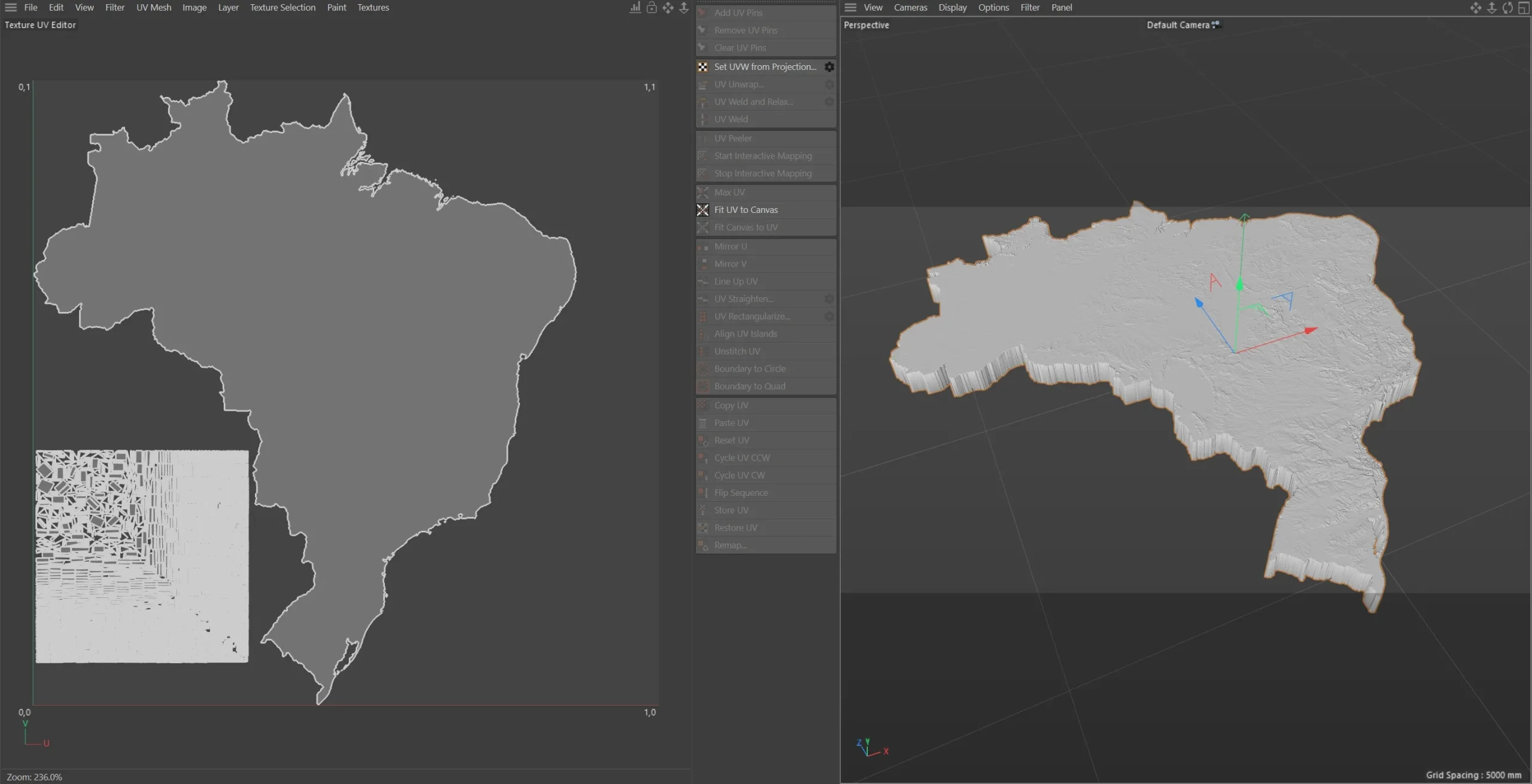 Brazil Terrain Map - FlippedNormals