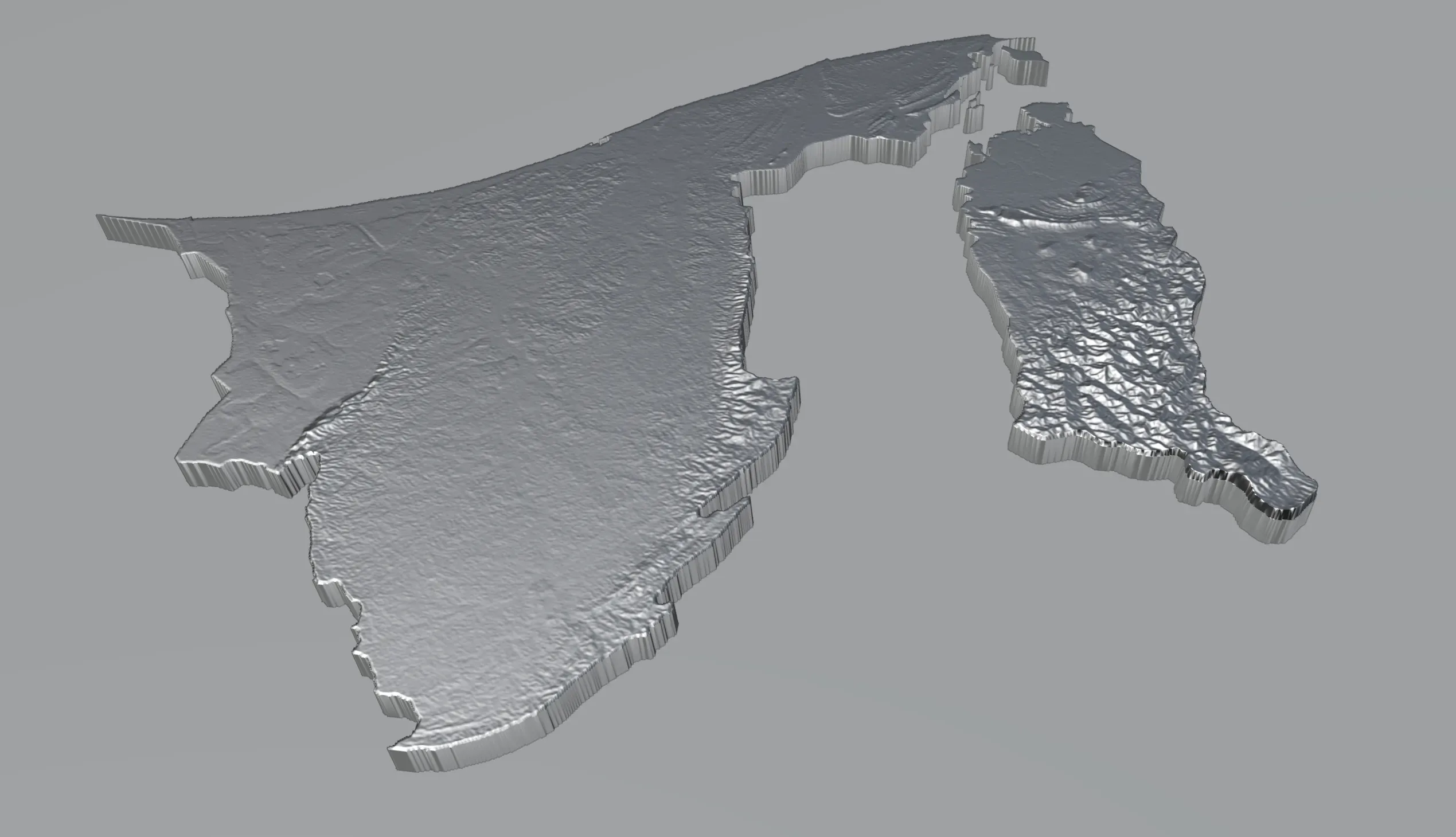 Brunei Terrain Map - FlippedNormals