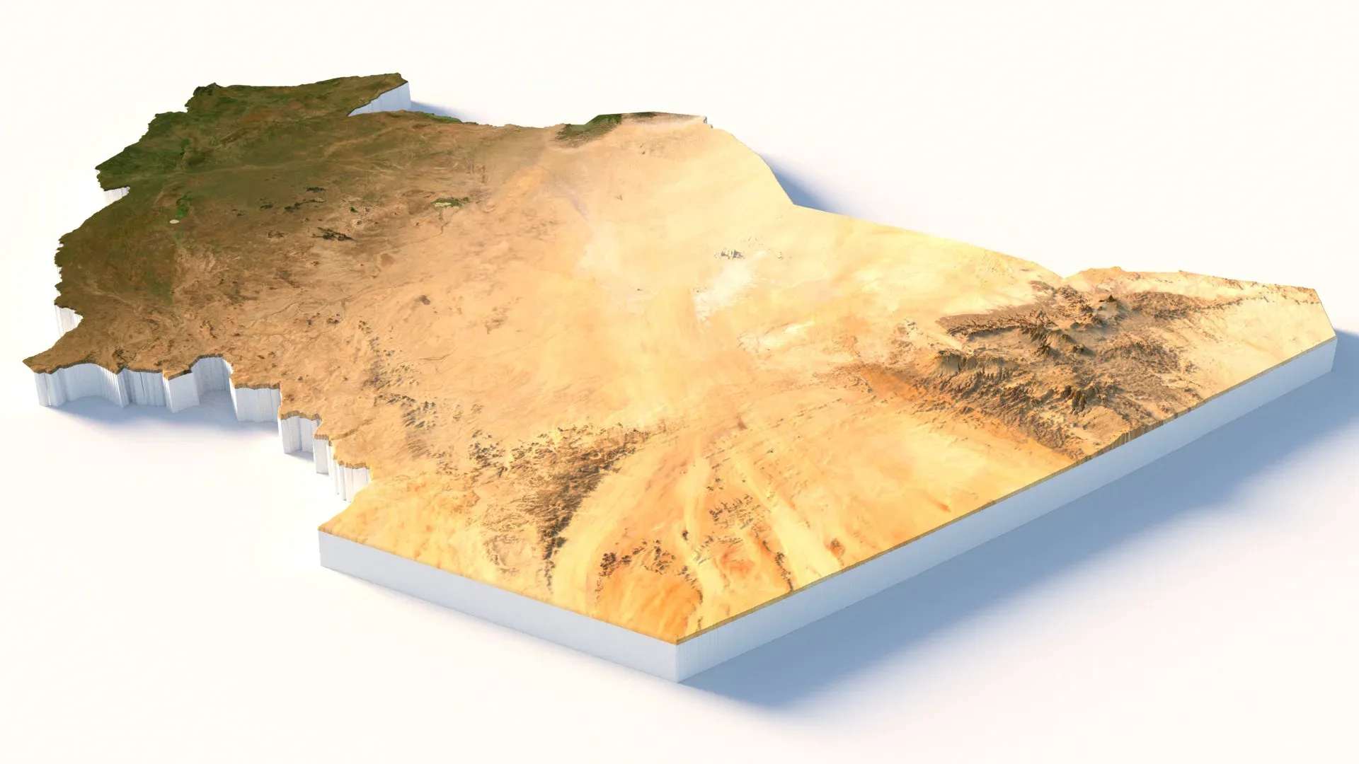 Chad Tchad Terrain Map - FlippedNormals