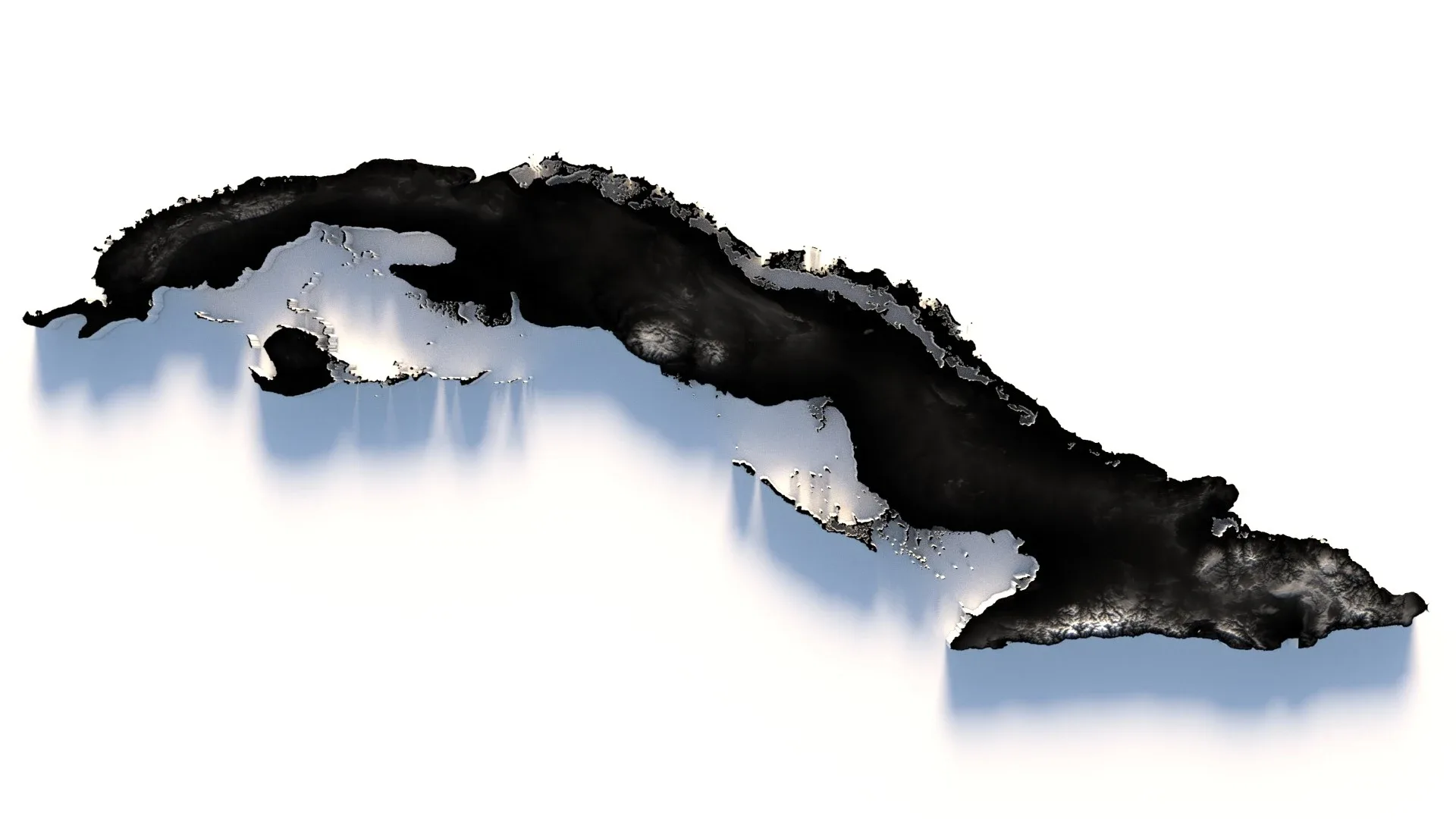 Cuba Terrain Map - FlippedNormals