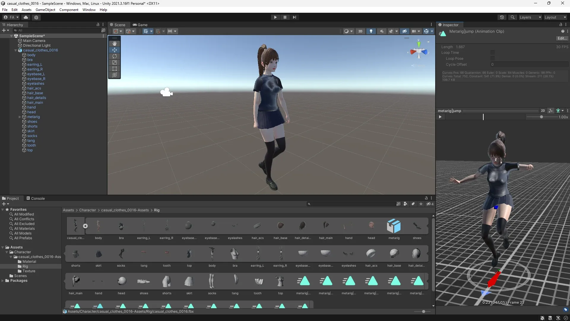 Casual Clothing 0016 - UE5 - Unity - FlippedNormals