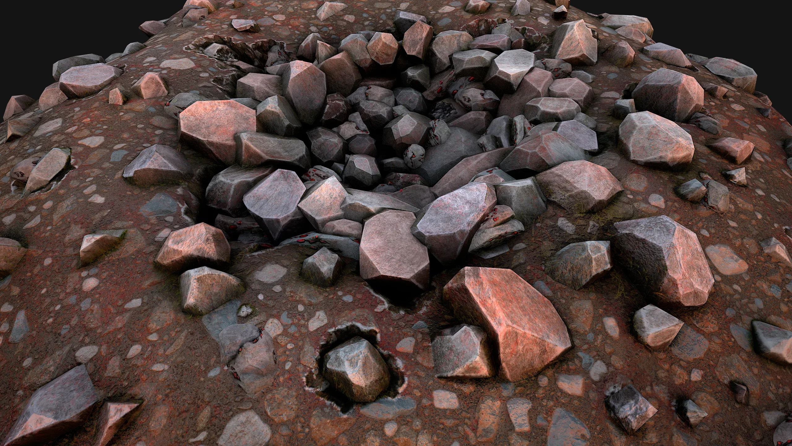 Gemstone Ore Deposits Mine Environment - FlippedNormals