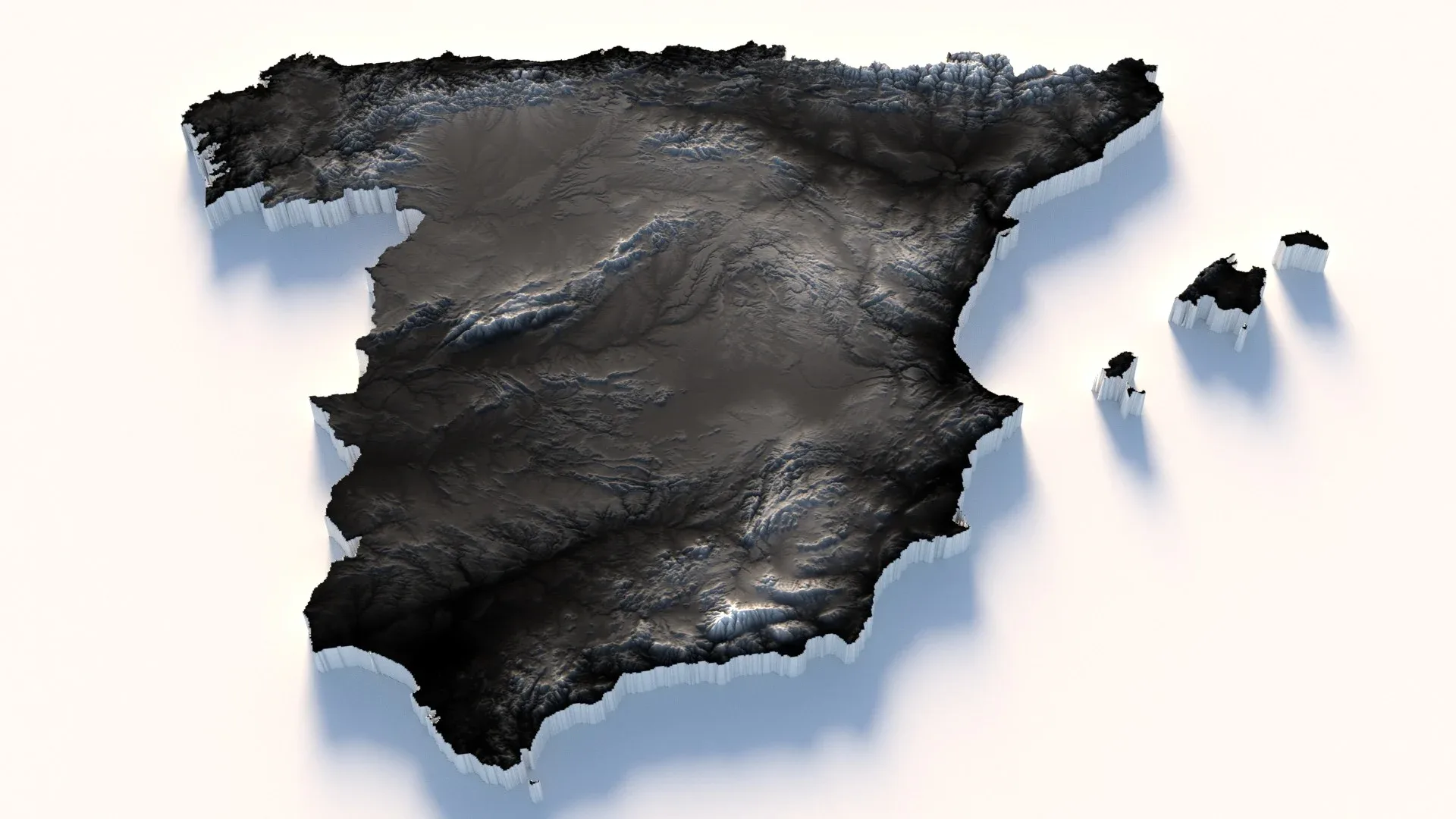 Spain Terrain Map - FlippedNormals