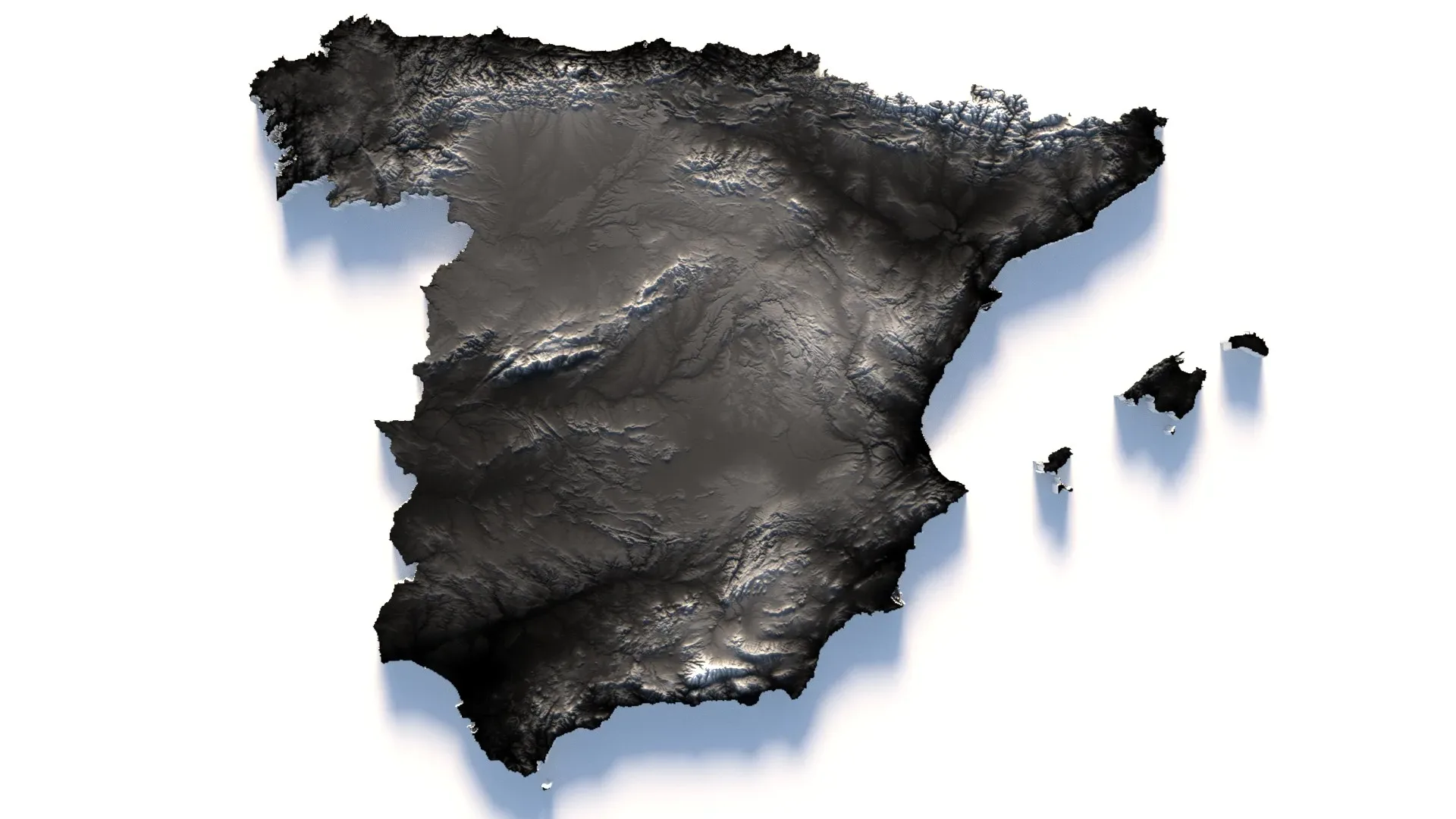 Spain Terrain Map - FlippedNormals